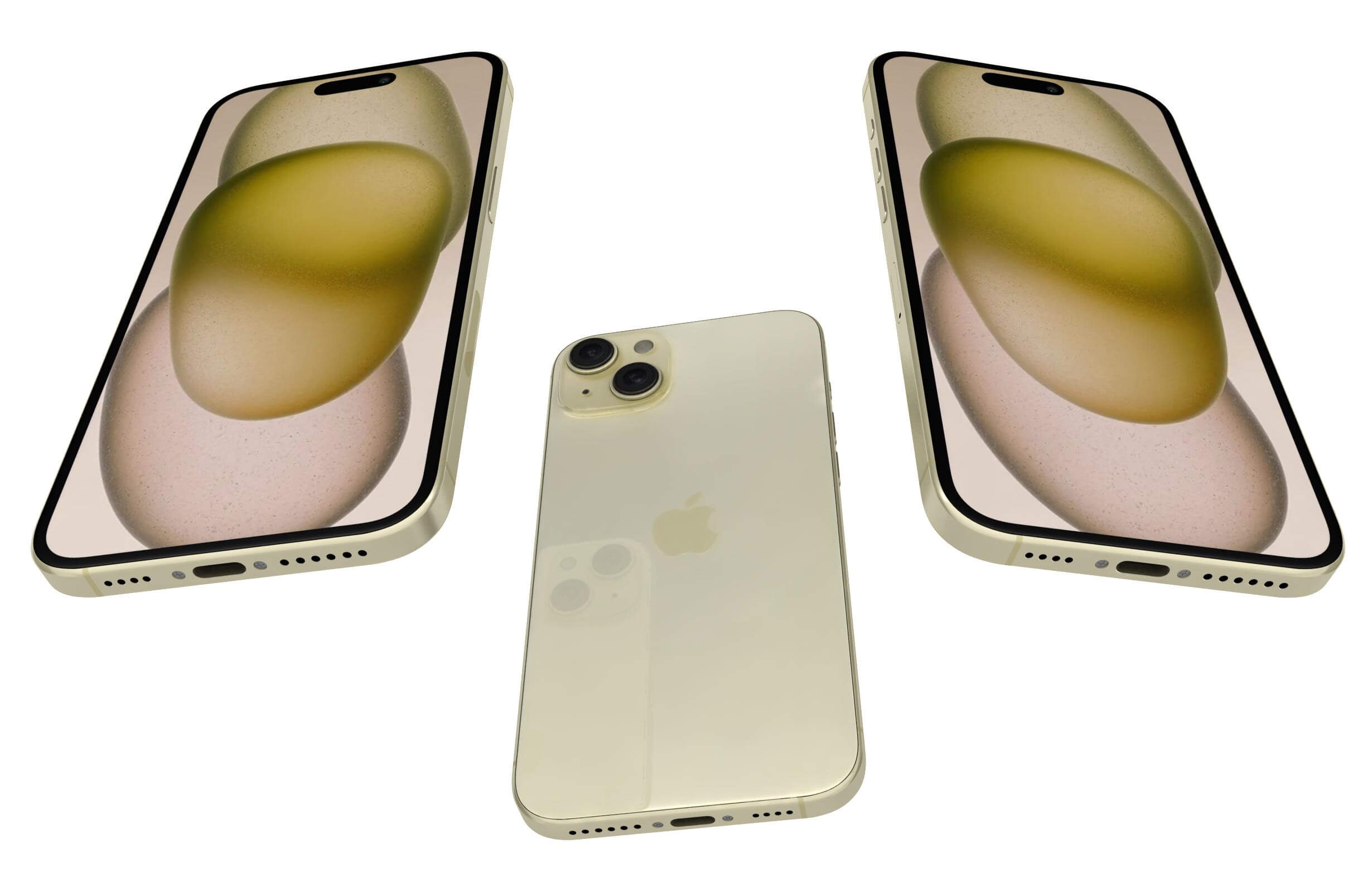 Apple iPhone 15 Plus Yellow - 3D Model by Rever_Art