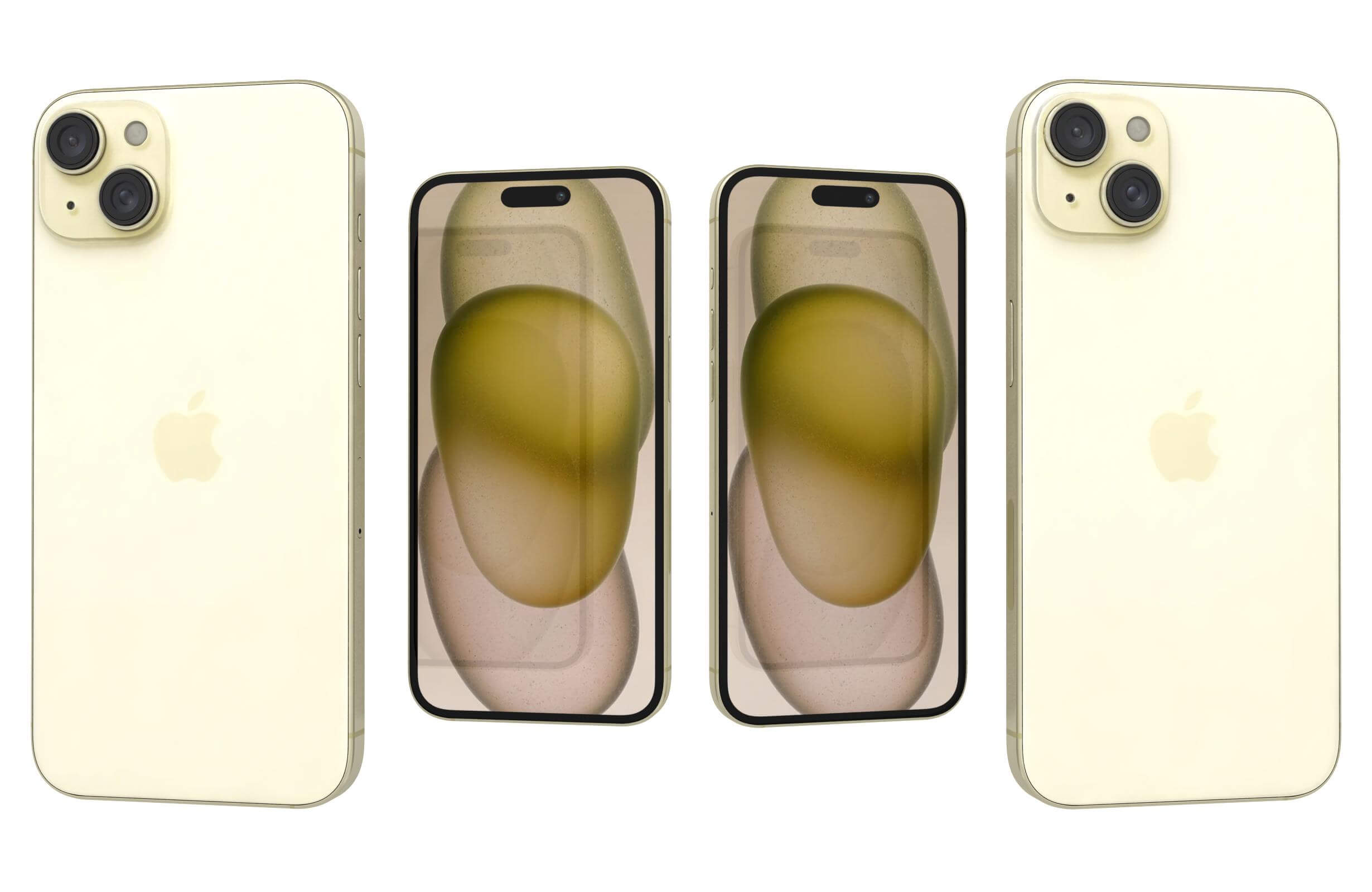 Apple iPhone 15 Plus Yellow - 3D Model by Rever_Art