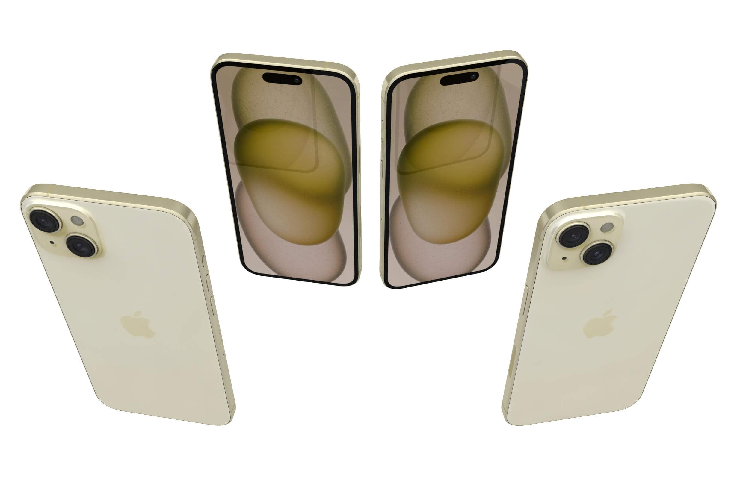 Apple iPhone 15 Plus Yellow - 3D Model by Rever_Art