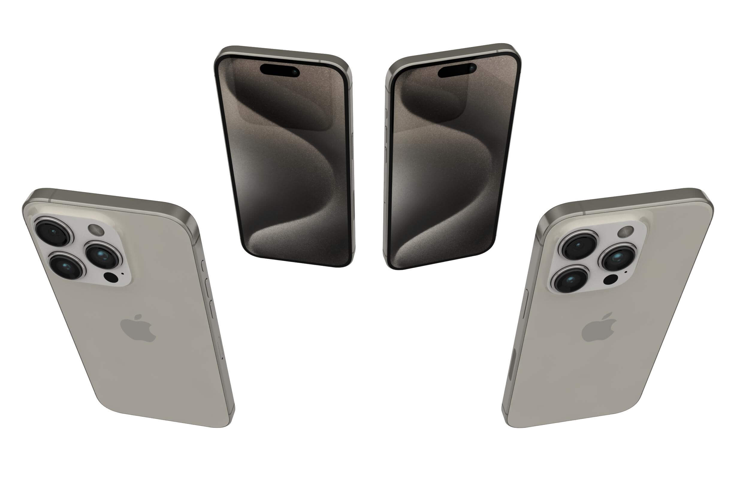 Apple iPhone 15 Pro All Colors - 3D Model by Rever_Art