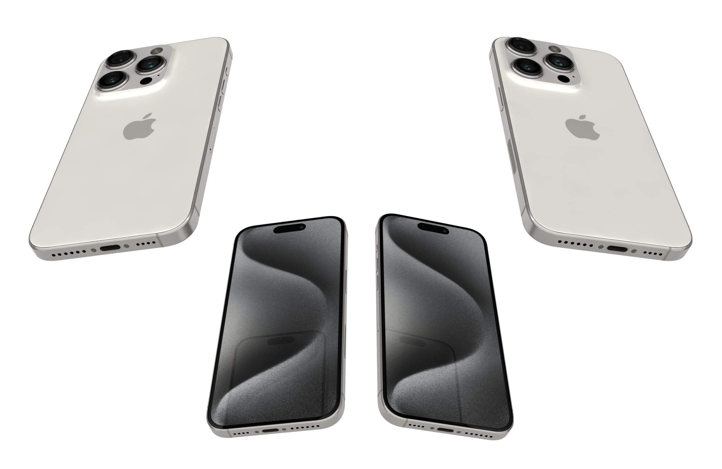 Apple iPhone 15 Pro All Colors - 3D Model by Rever_Art
