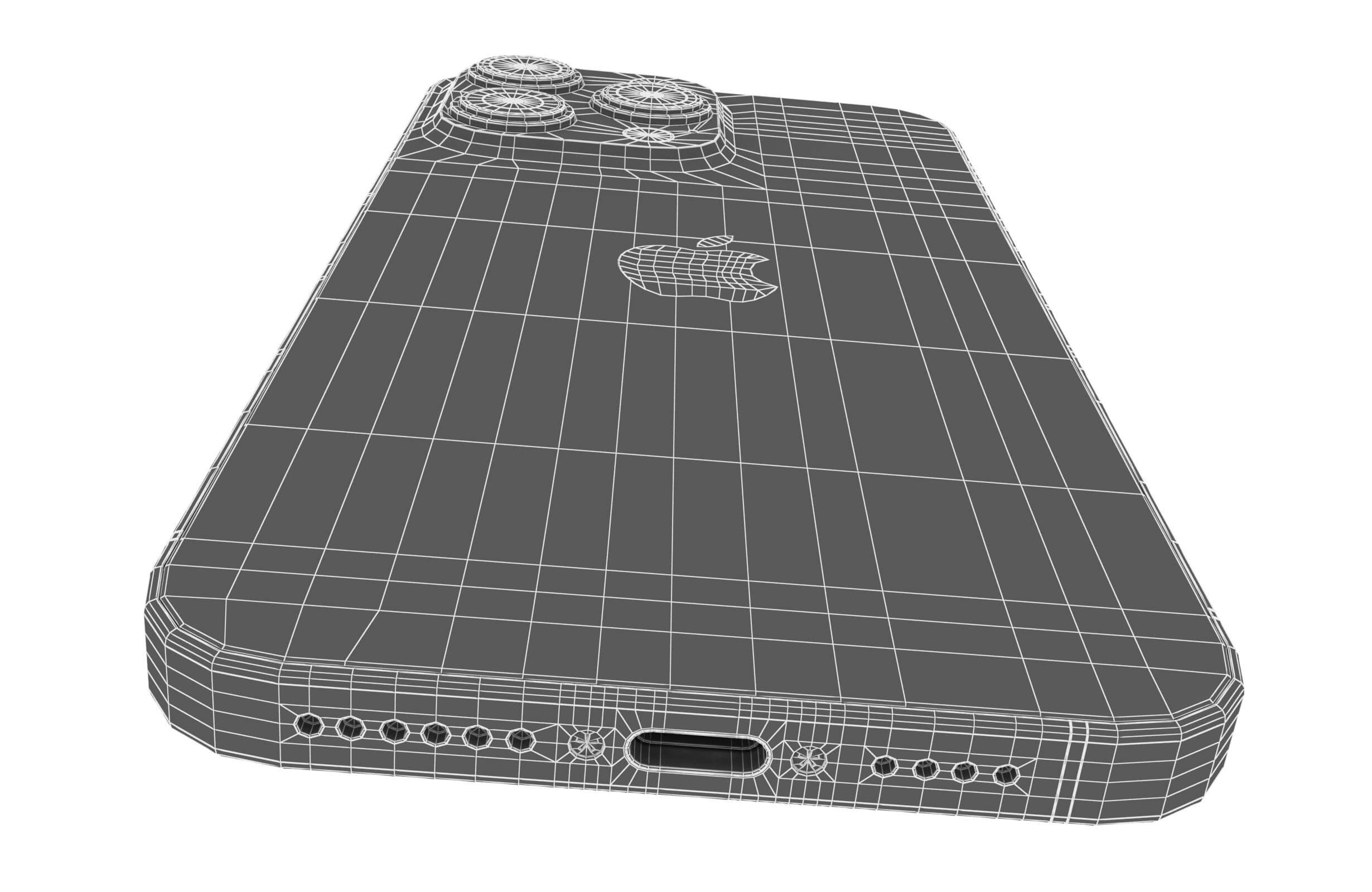 Apple iPhone 15 Pro Max Blue Titanium - 3D Model by Rever_Art