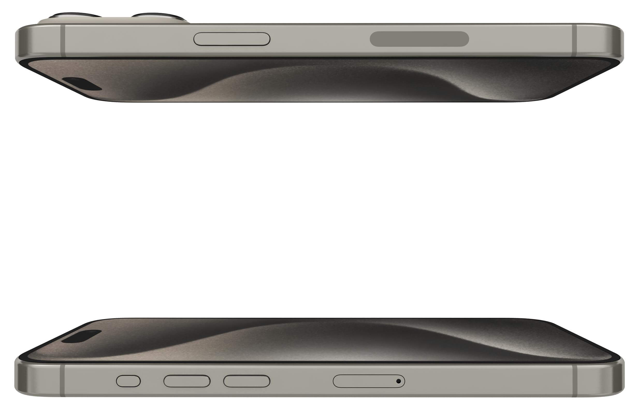 Apple iPhone 15 Pro Natural Titanium - 3D Model by Rever_Art