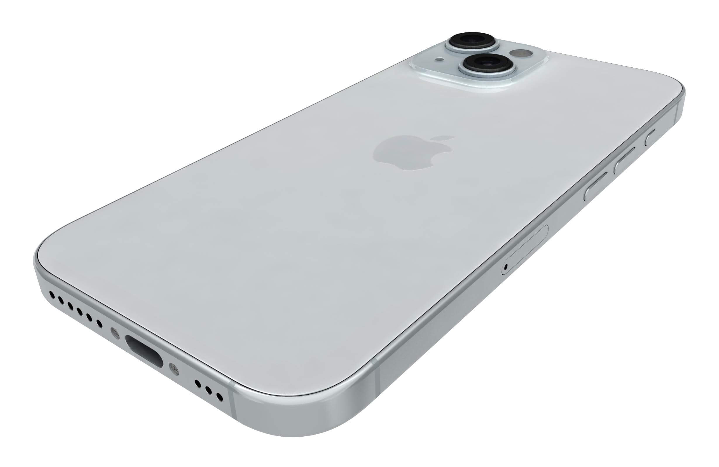 Apple iPhone 15 White - 3D Model by Rever_Art
