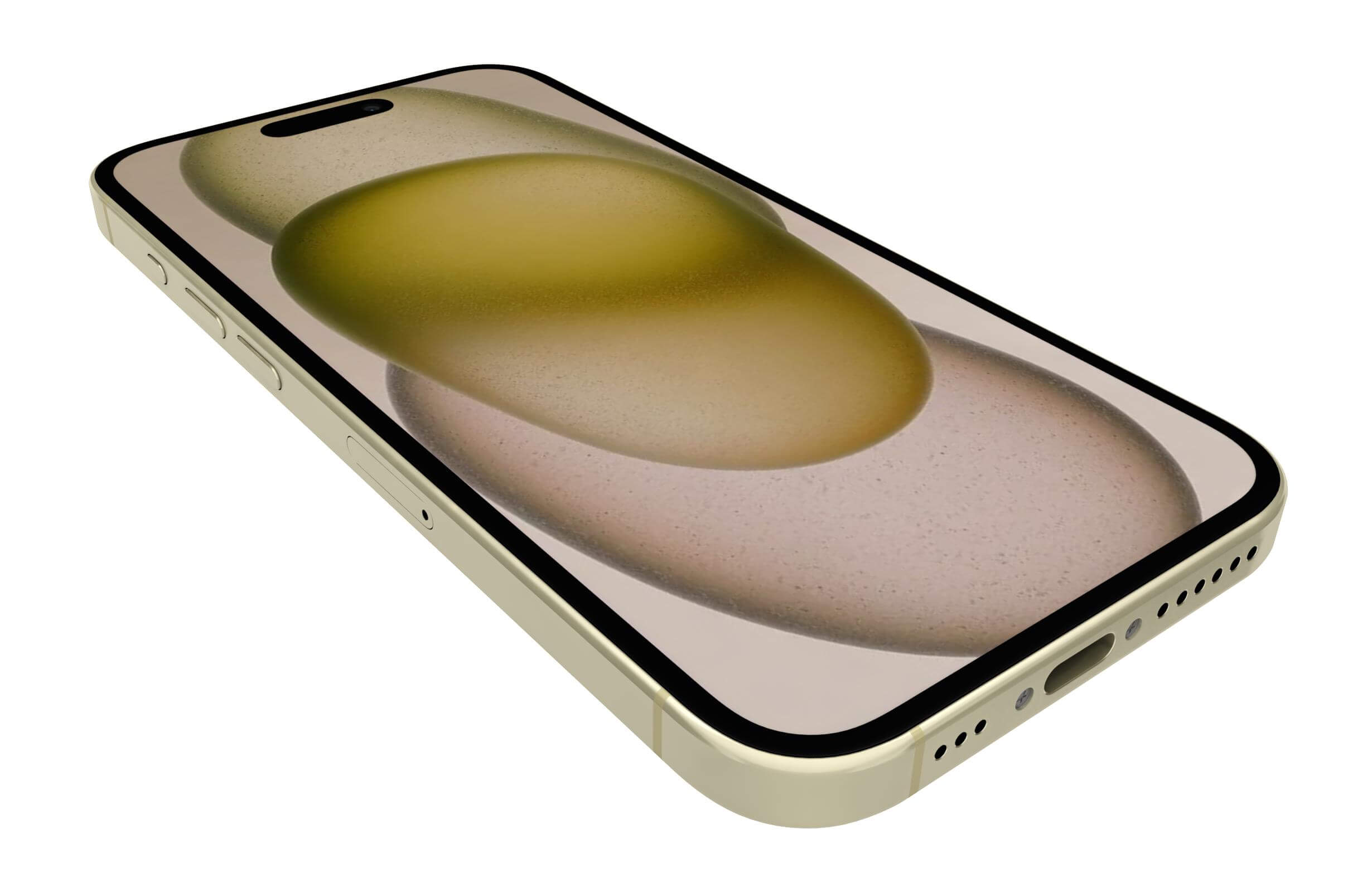 Apple iPhone 15 Yellow - 3D Model by Rever_Art