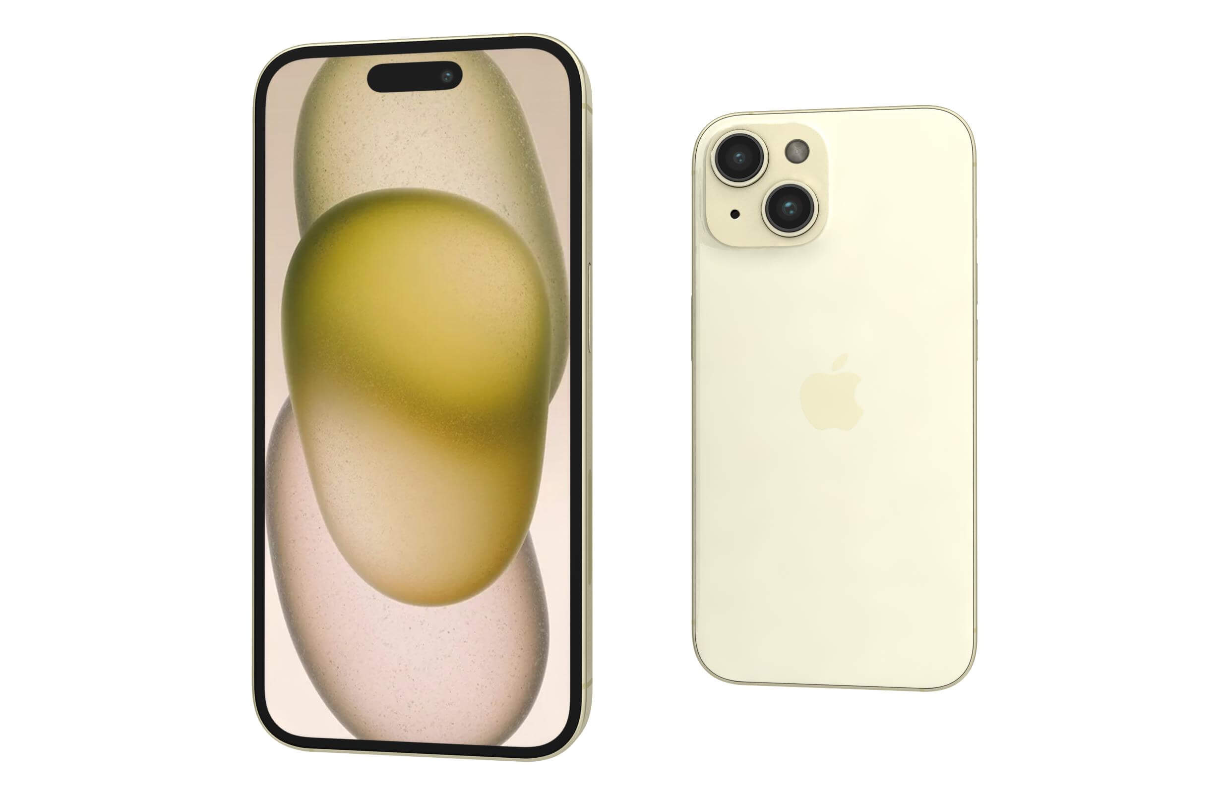 Apple iPhone 15 Yellow - 3D Model by Rever_Art