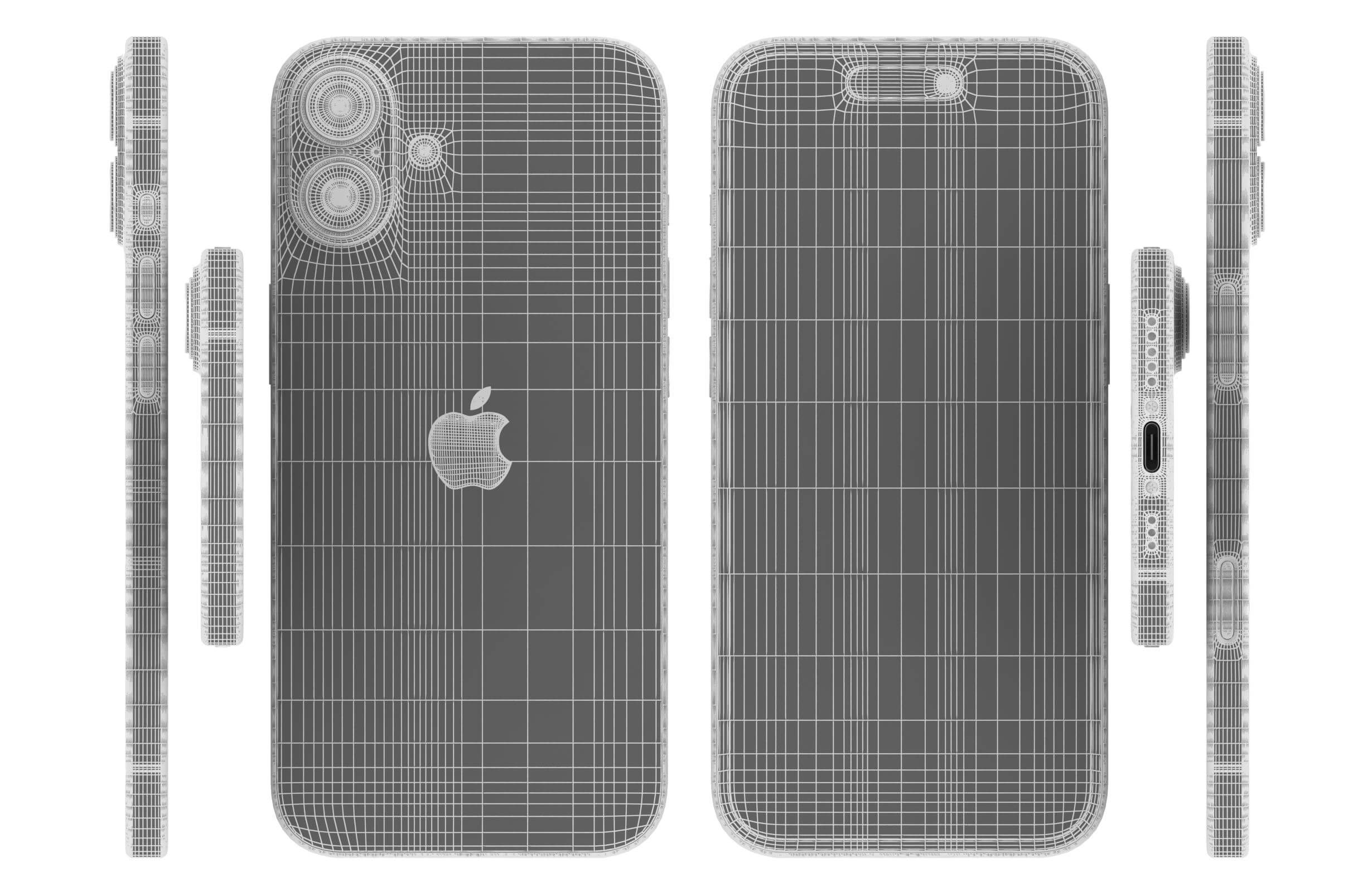 Apple iPhone 16 Black - 3D Model by Rever_Art