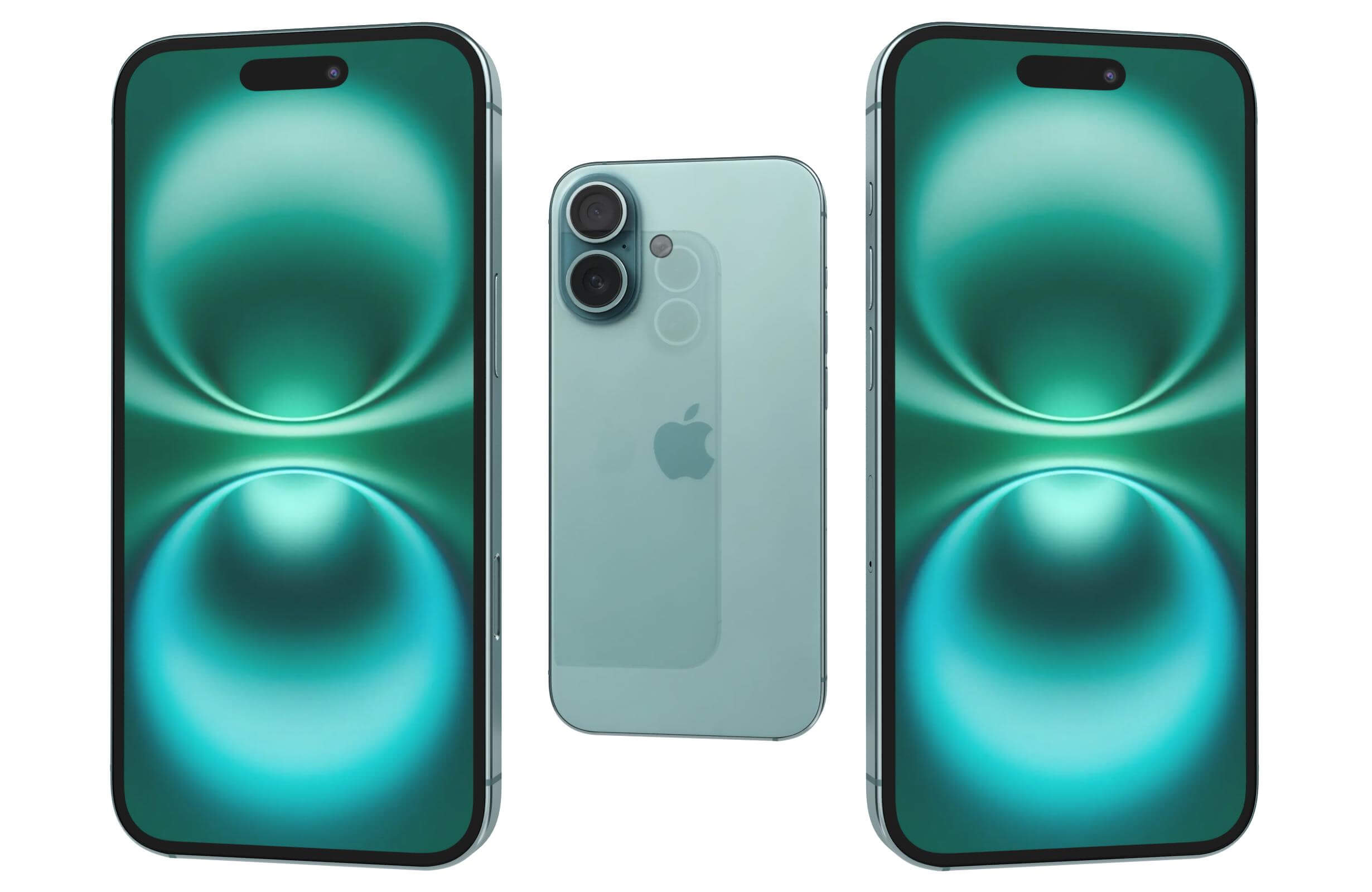 Apple iPhone 16 Green - 3D Model by Rever_Art