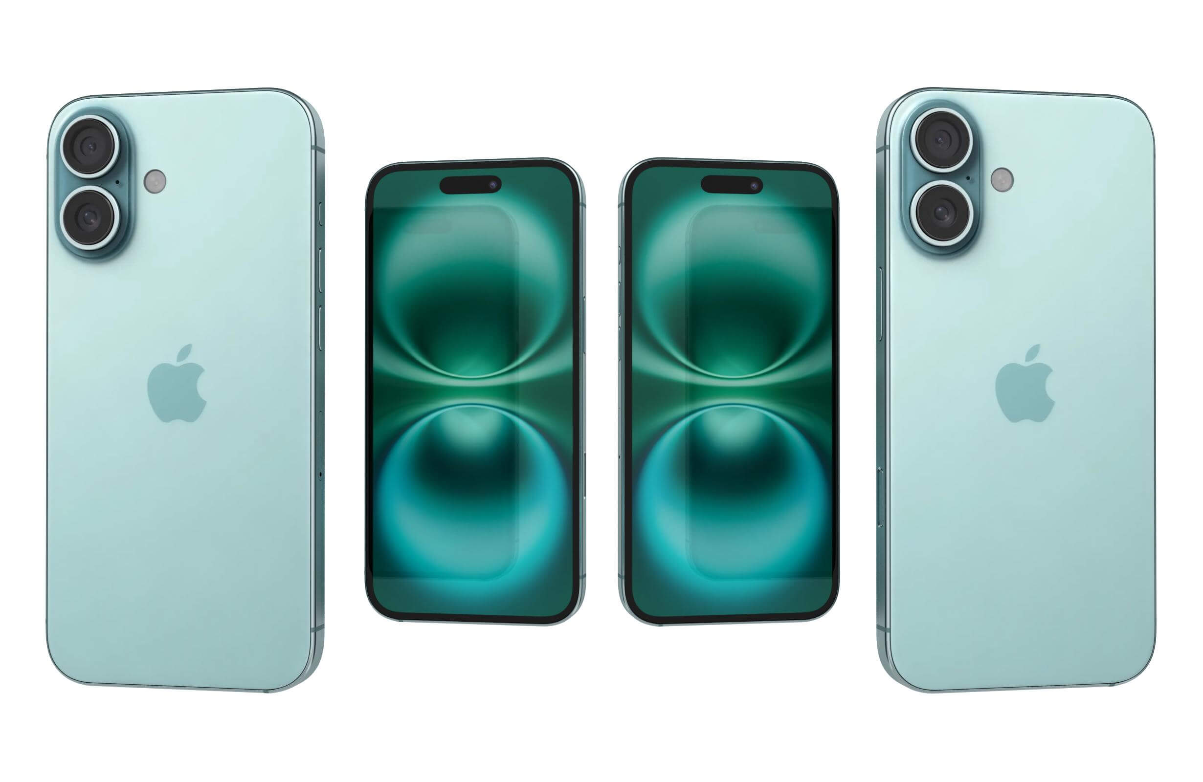 Apple iPhone 16 Green - 3D Model by Rever_Art