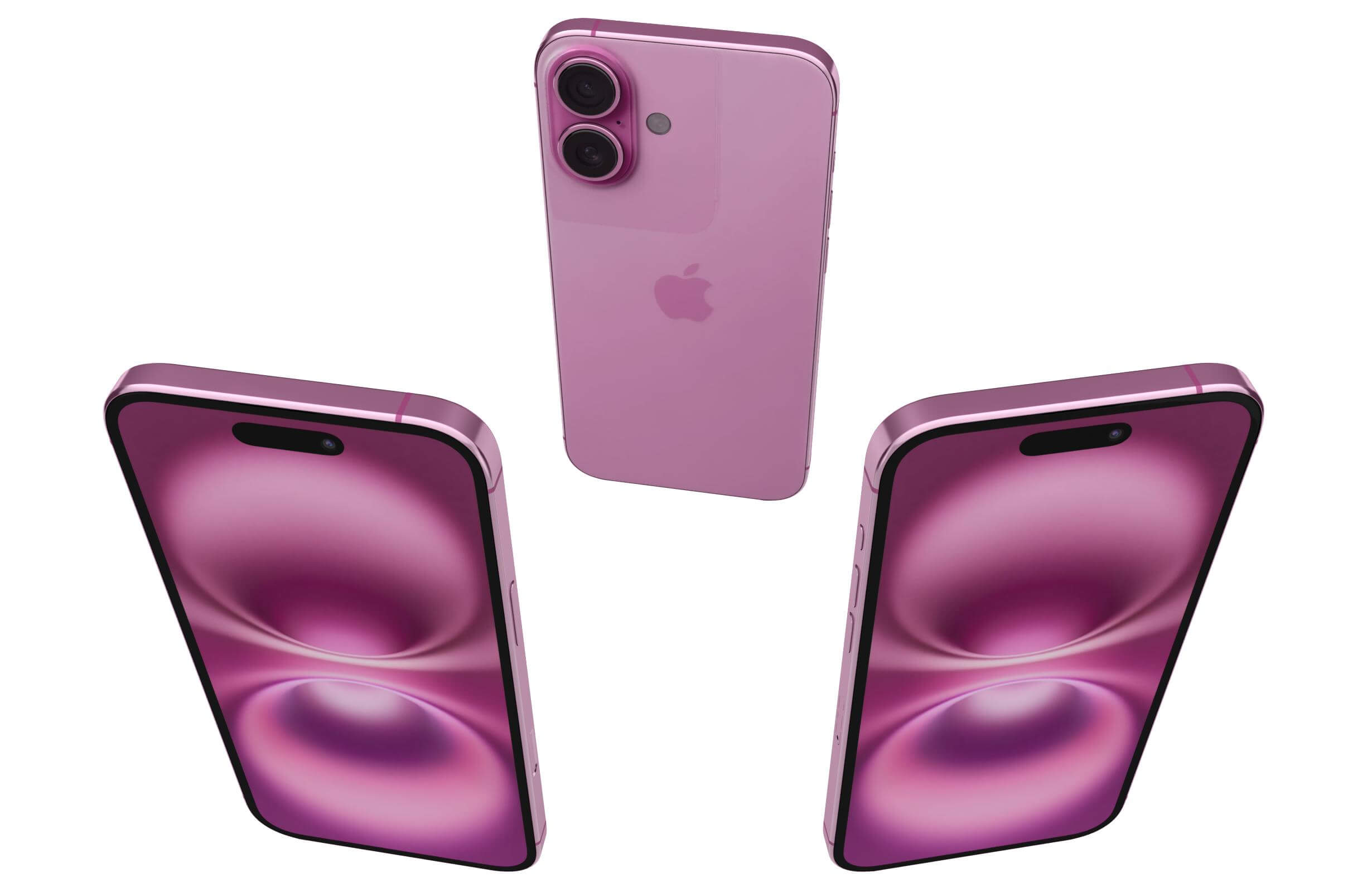 Apple iPhone 16 Pink - 3D Model by Rever_Art