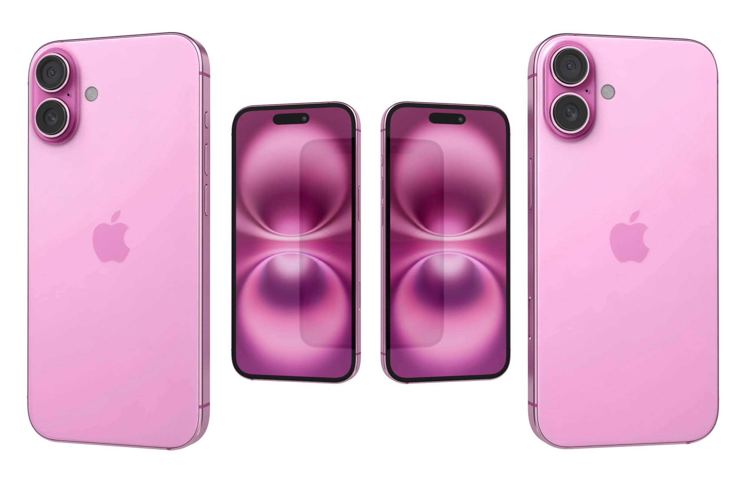 Apple iPhone 16 Plus Pink - 3D Model by Rever_Art