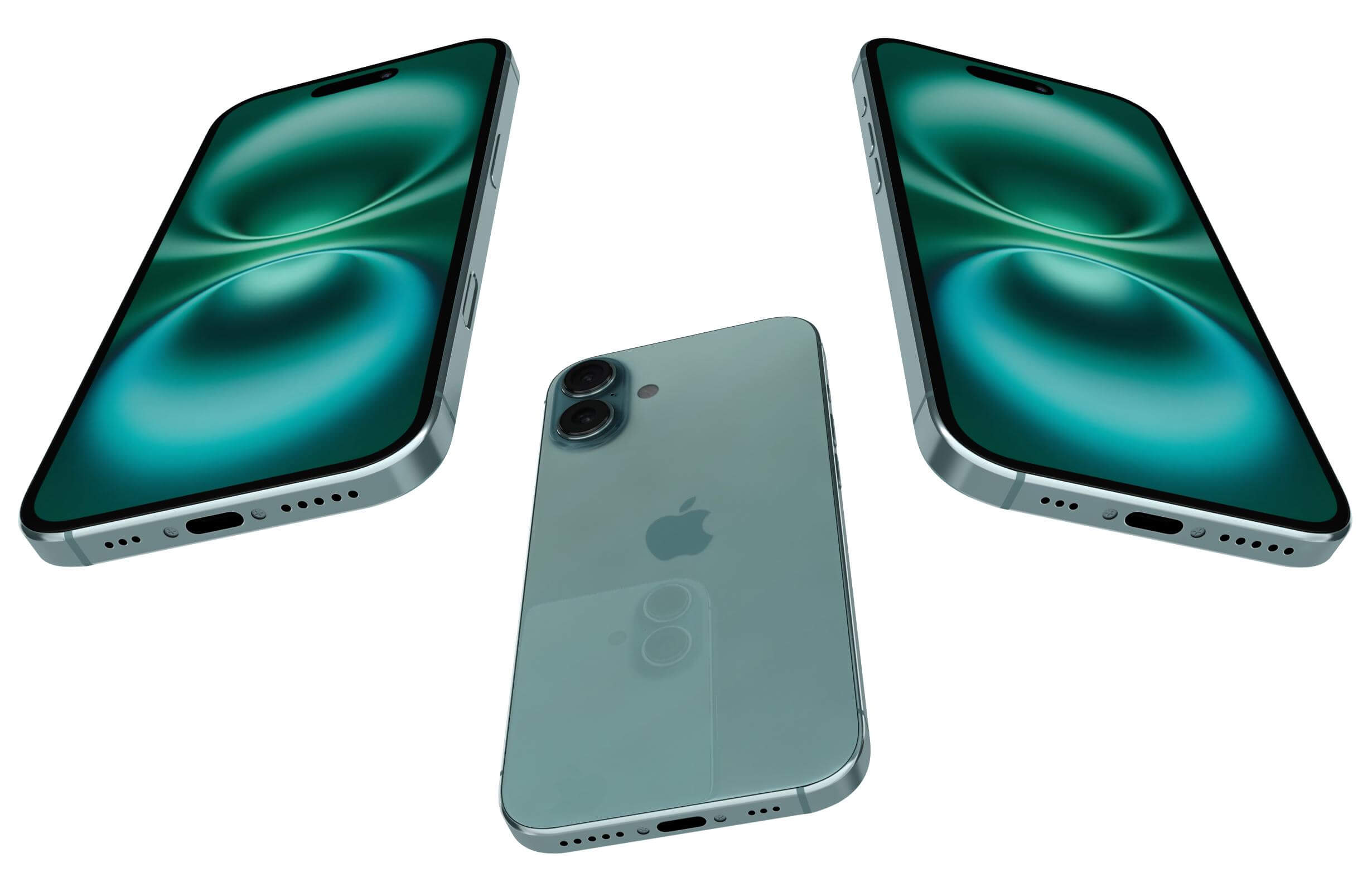 Apple iPhone 16 Plus Teal - 3D Model by Rever_Art