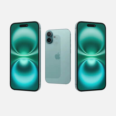 Apple iPhone 16 Plus Teal - 3D Model by Rever_Art