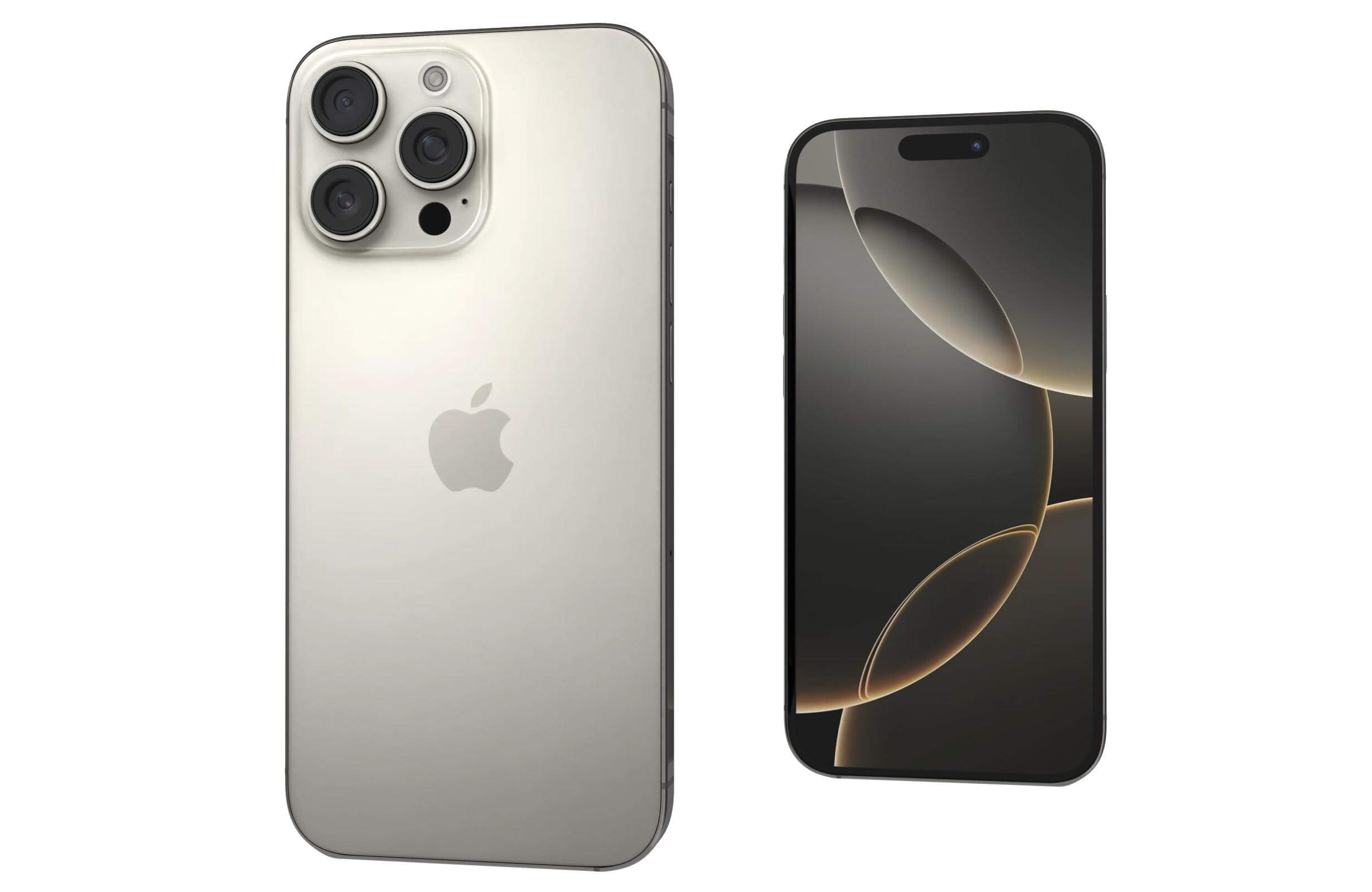 Apple iPhone 16 Pro Max Silver Titanium - 3D Model by Rever_Art