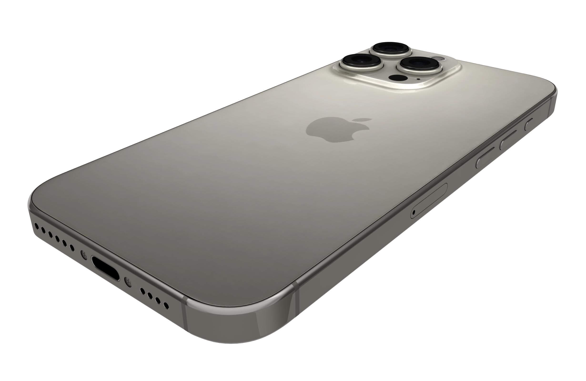 Apple iPhone 16 Pro Max Silver Titanium - 3D Model by Rever_Art