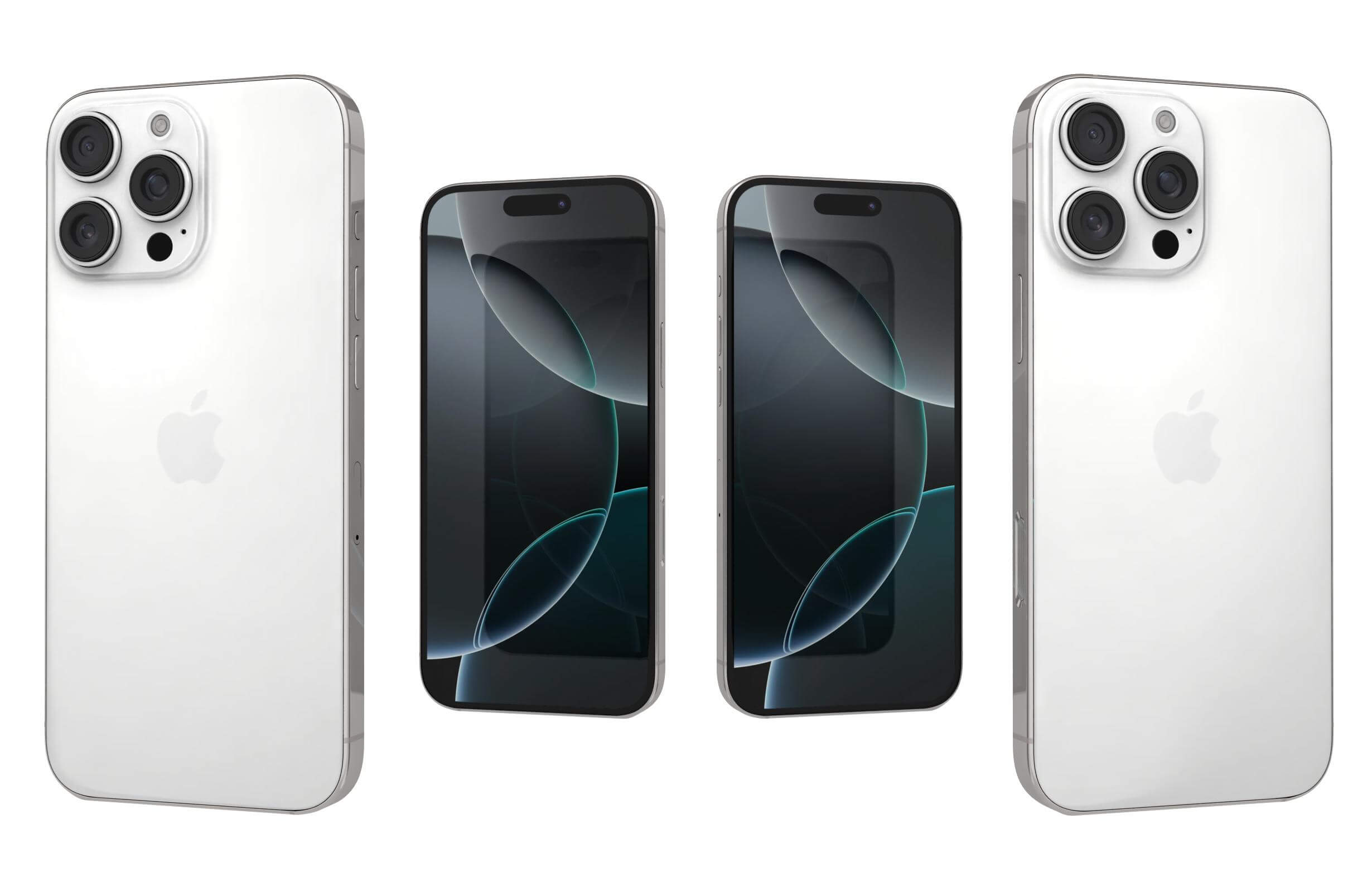 Apple iPhone 16 Pro Max White Titanium - 3D Model by Rever_Art
