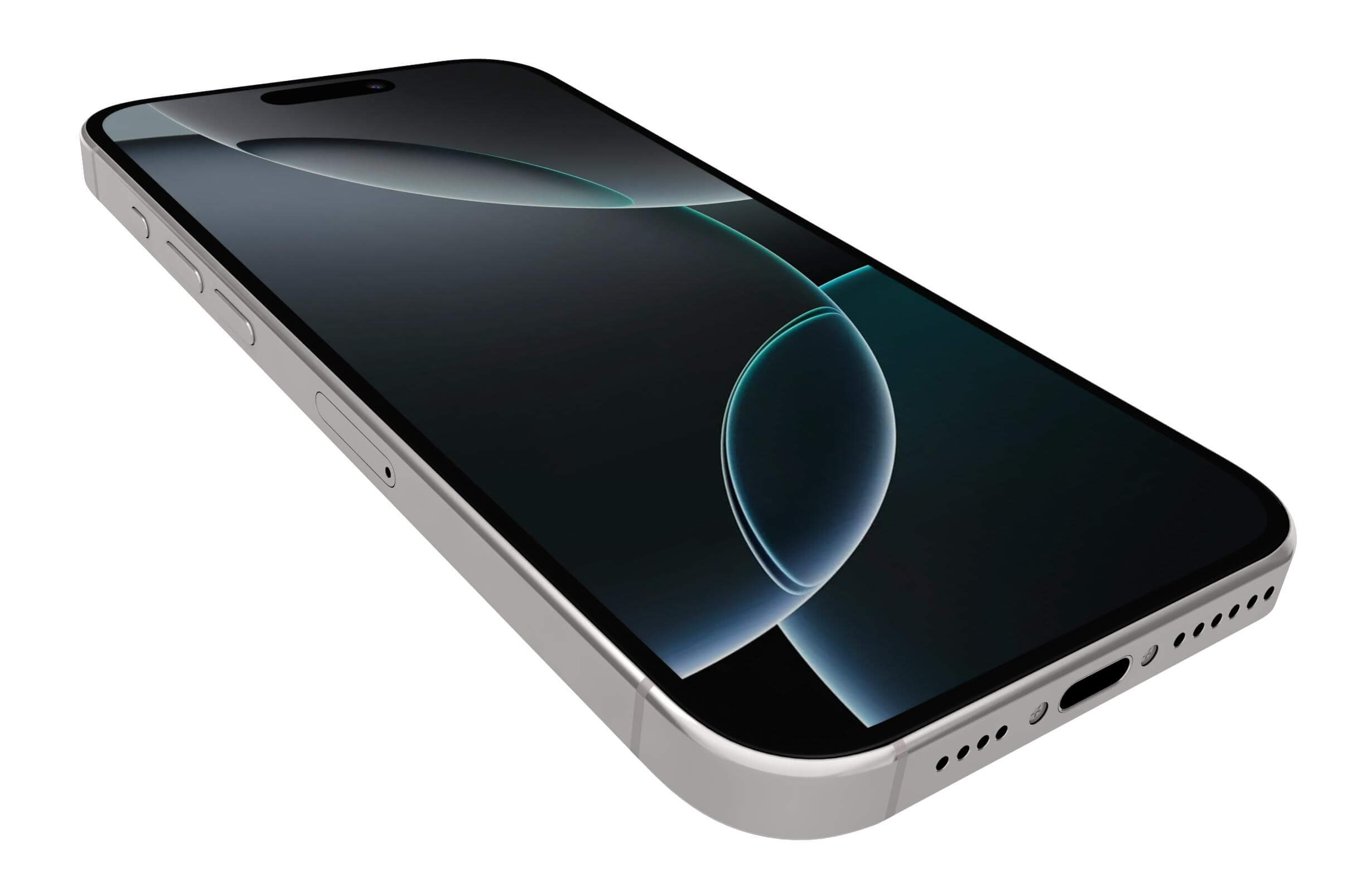 Apple iPhone 16 Pro Max White Titanium - 3D Model by Rever_Art