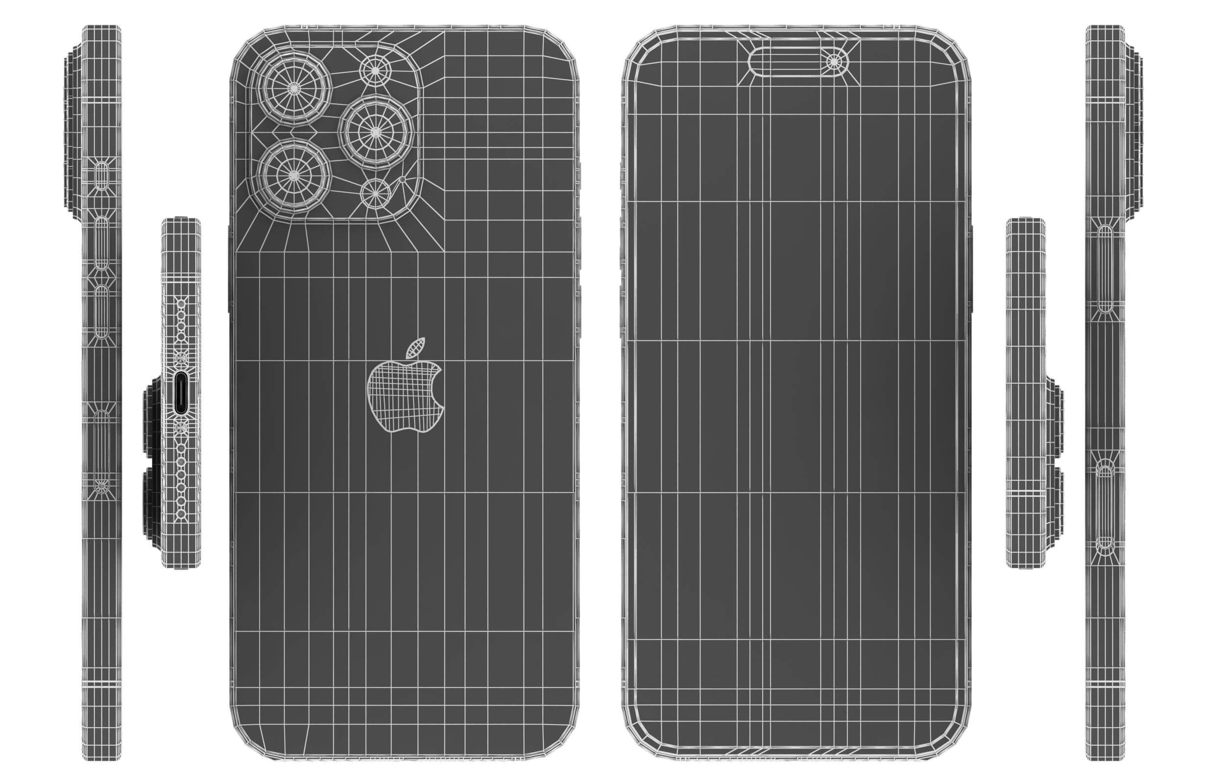 Apple iPhone 16 Pro Max White Titanium - 3D Model by Rever_Art