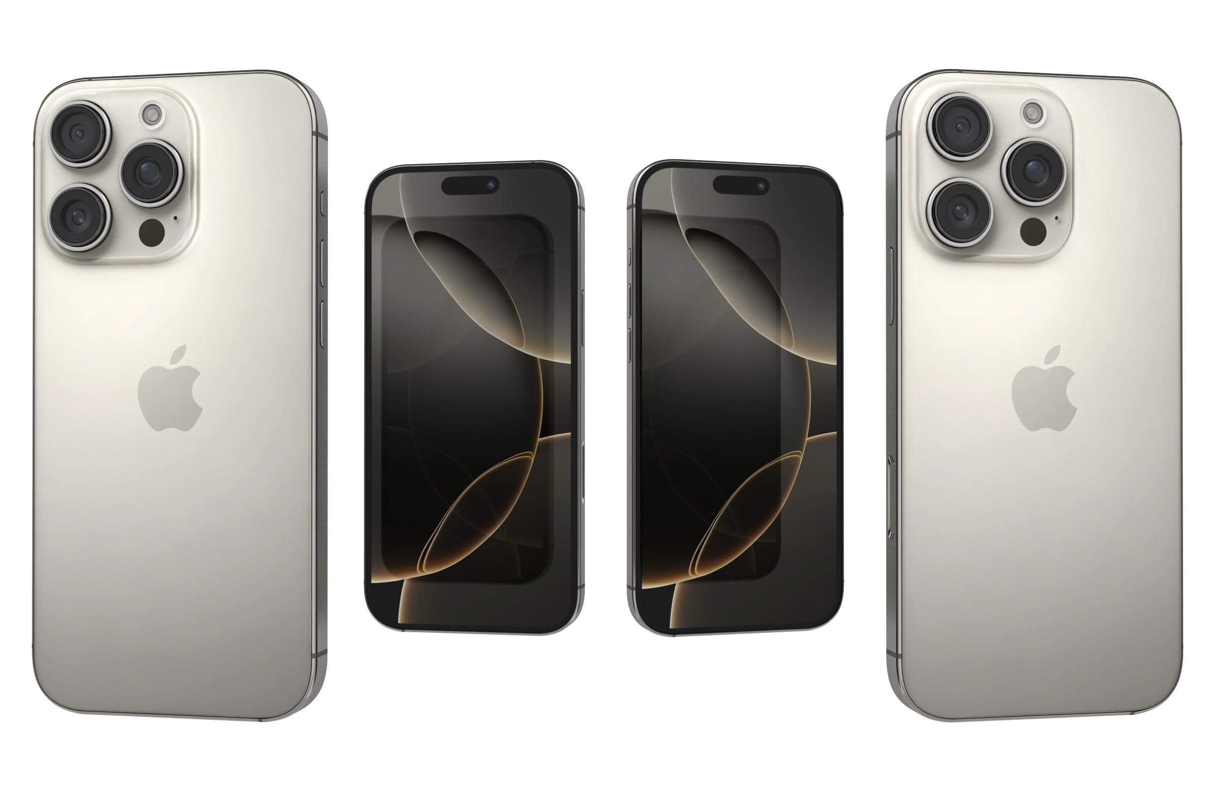 Apple iPhone 16 Pro Natural Titanium - 3D Model by Rever_Art