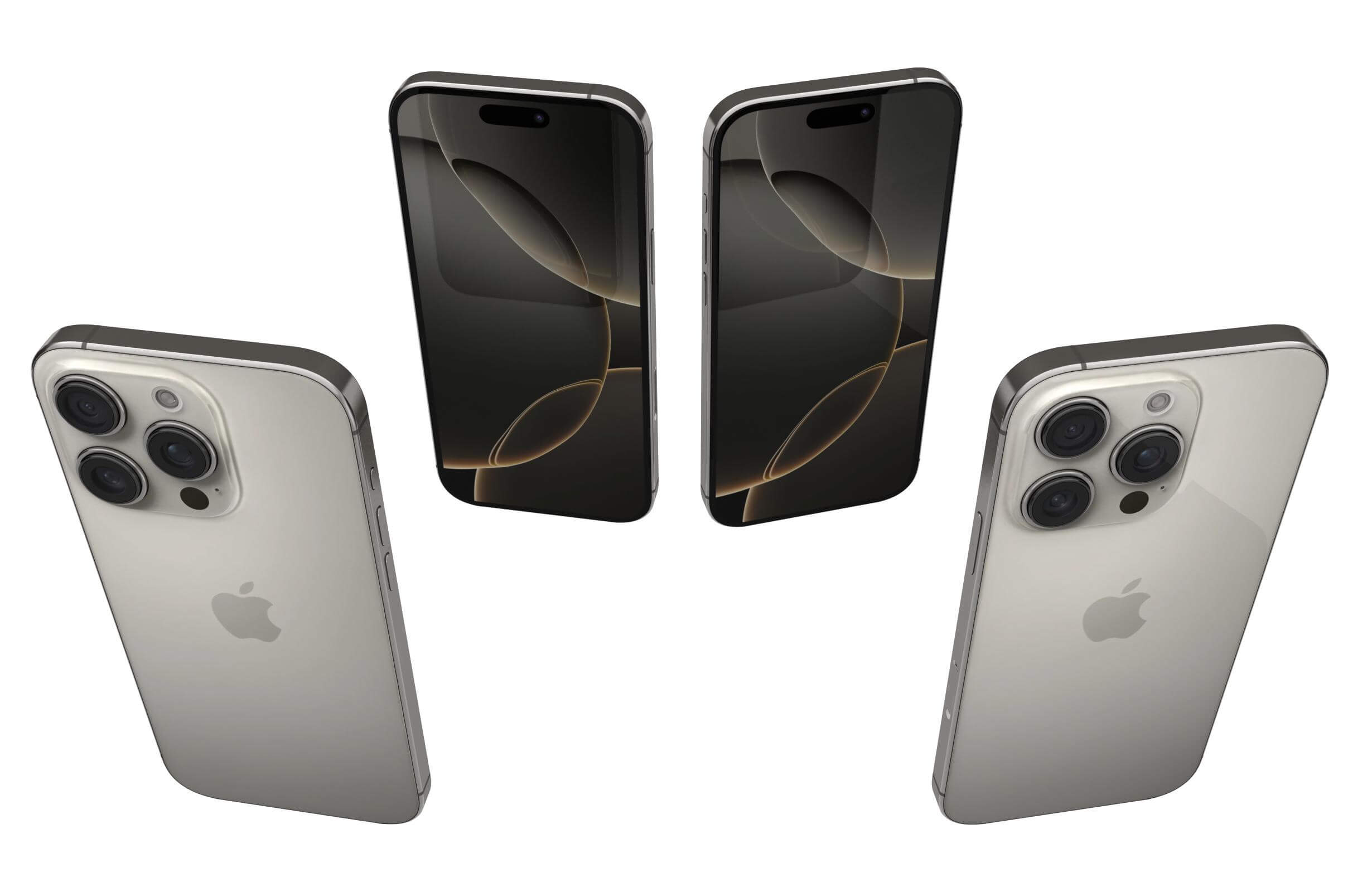 Apple iPhone 16 Pro Natural Titanium - 3D Model by Rever_Art