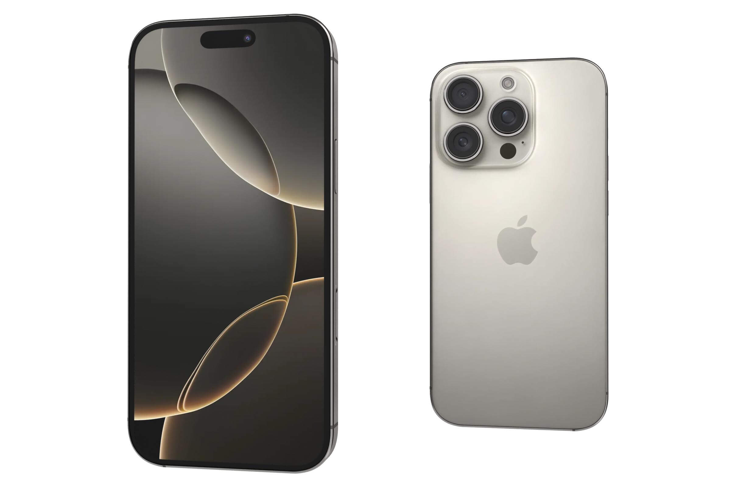 Apple iPhone 16 Pro Natural Titanium - 3D Model by Rever_Art
