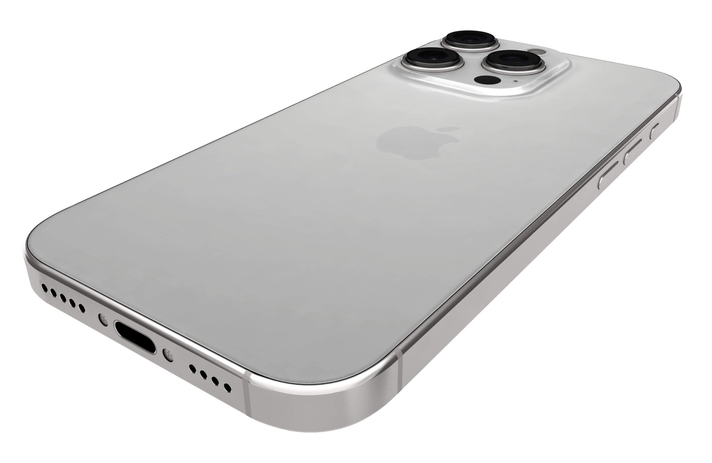 Apple iPhone 16 Pro White Titanium - 3D Model by Rever_Art