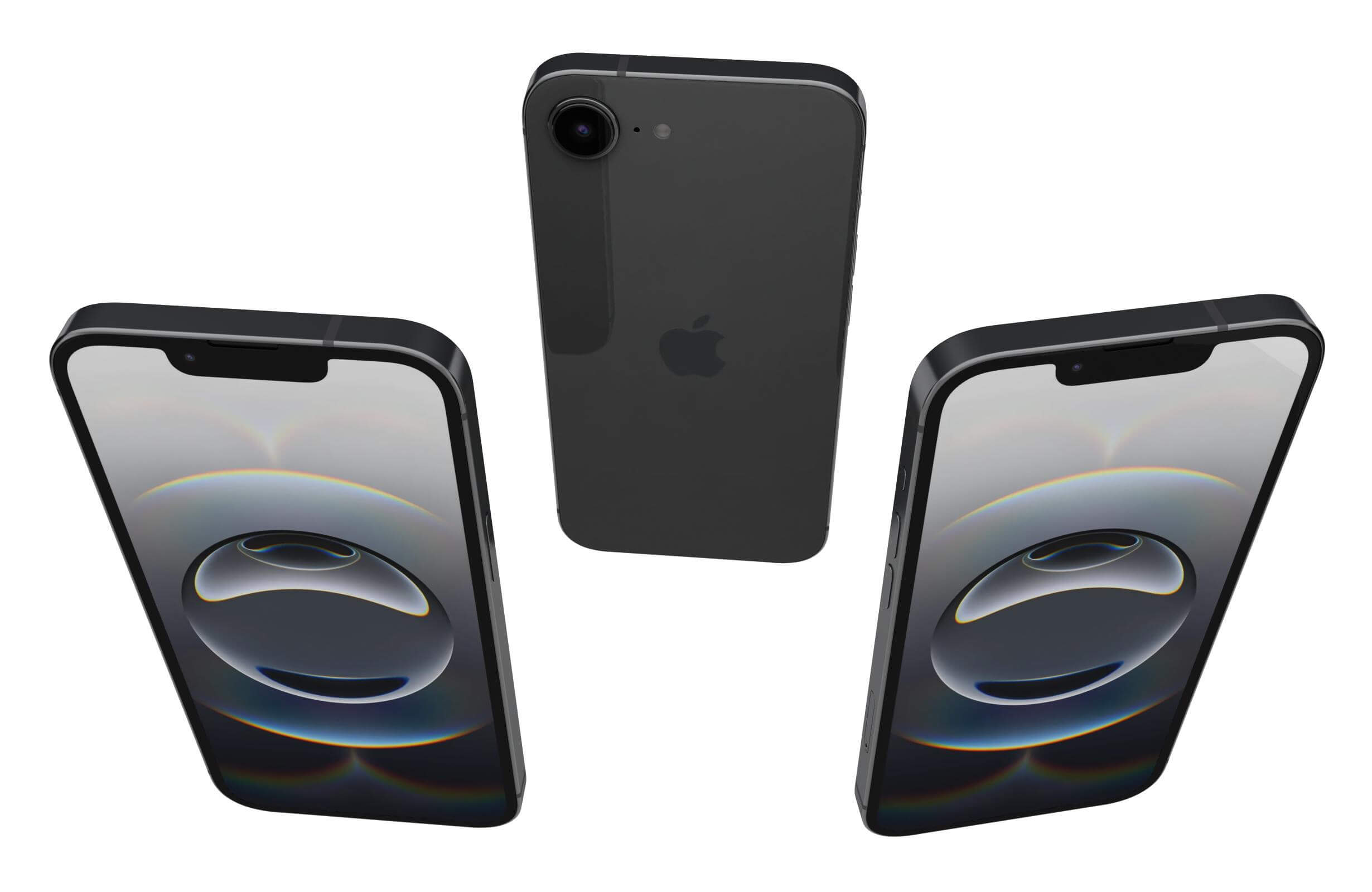Apple iPhone 16E Black - 3D Model by Rever_Art