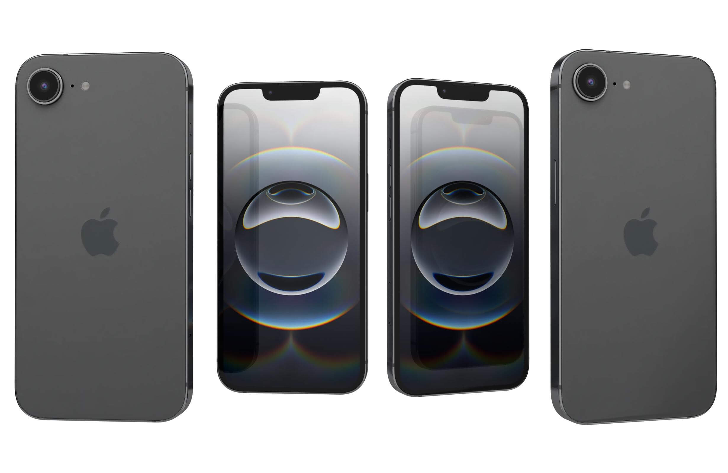 Apple iPhone 16E Black - 3D Model by Rever_Art