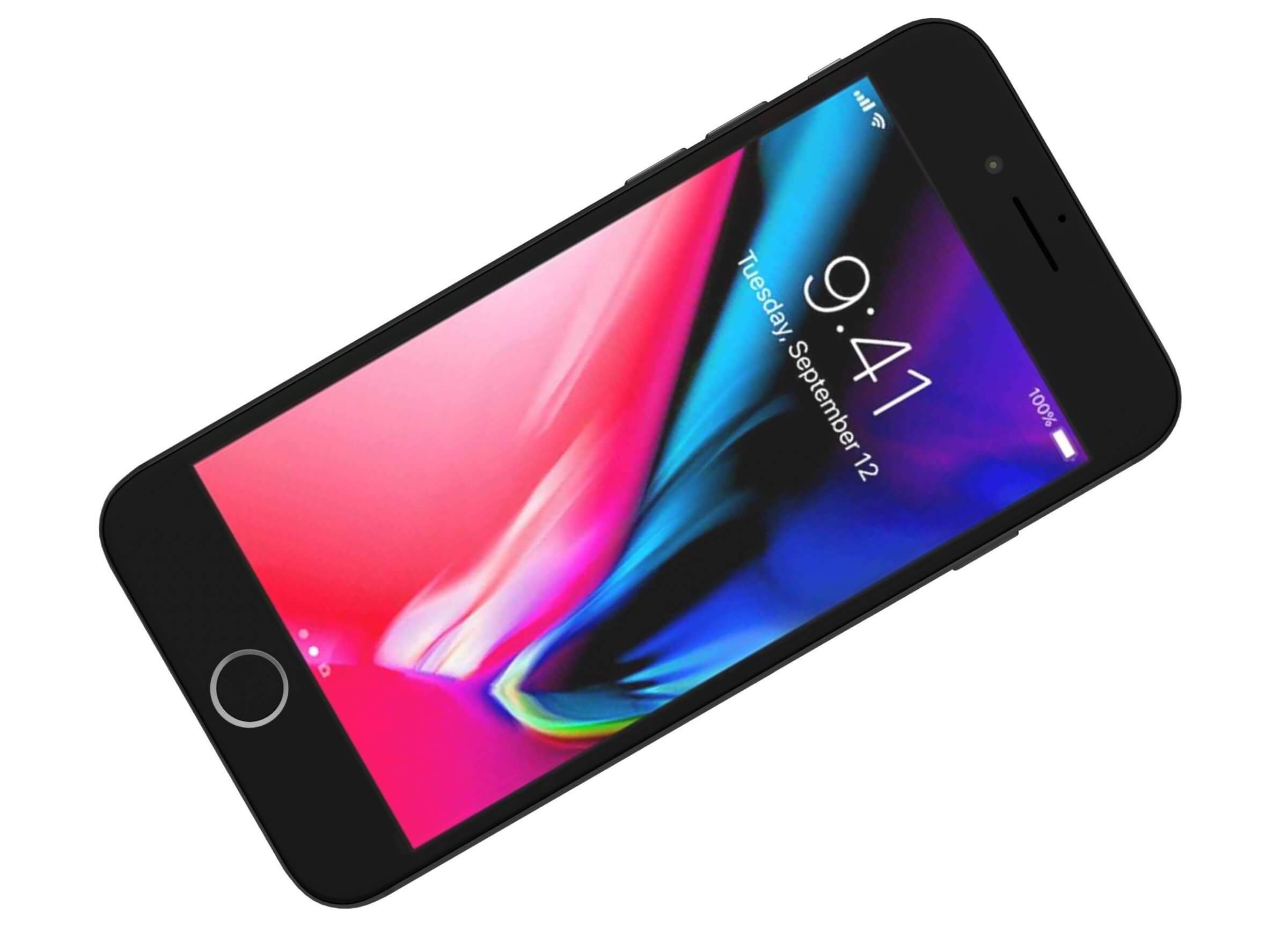 Apple iPhone 8 Space Gray - 3D Model by Rever_Art