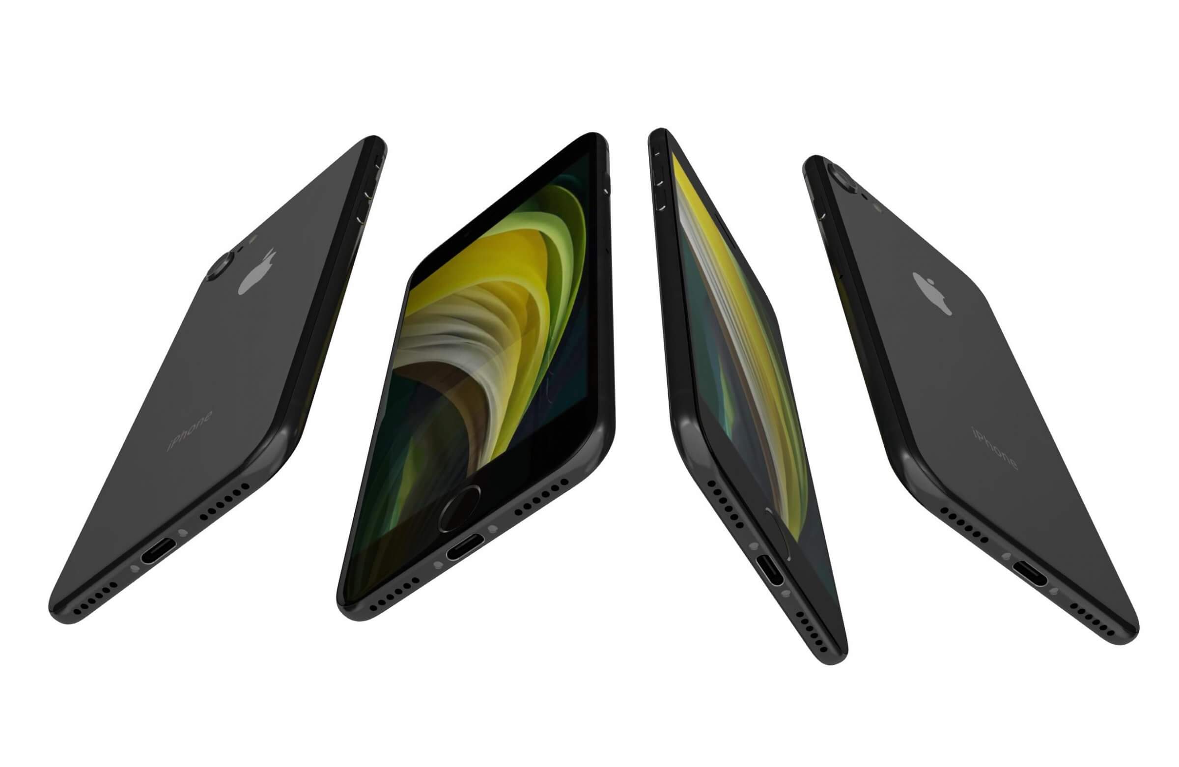 Apple iPhone SE (2020) All Colors - 3D Model by Rever_Art