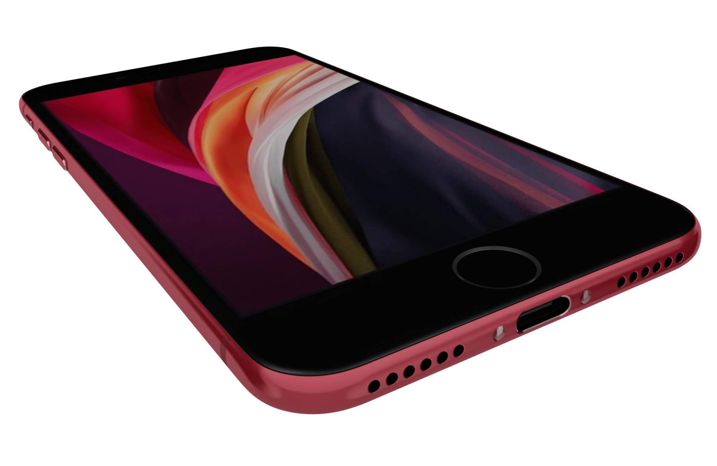 Apple iPhone SE (2020) Red - 3D Model by Rever_Art