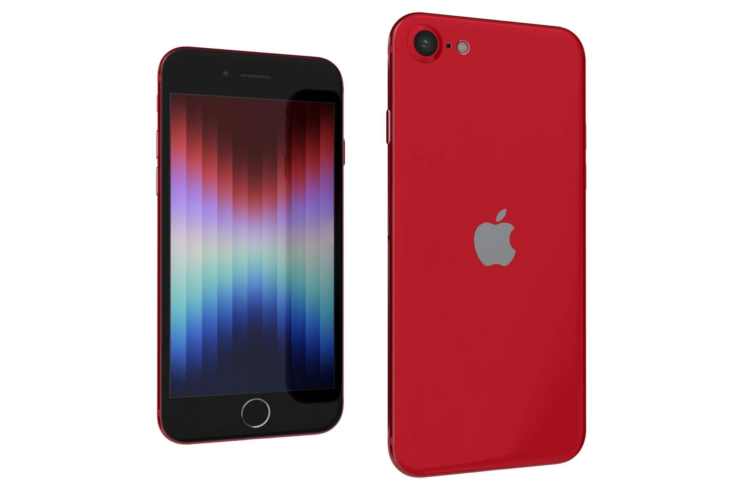 Apple iPhone SE 2022 Red - 3D Model by Rever_Art