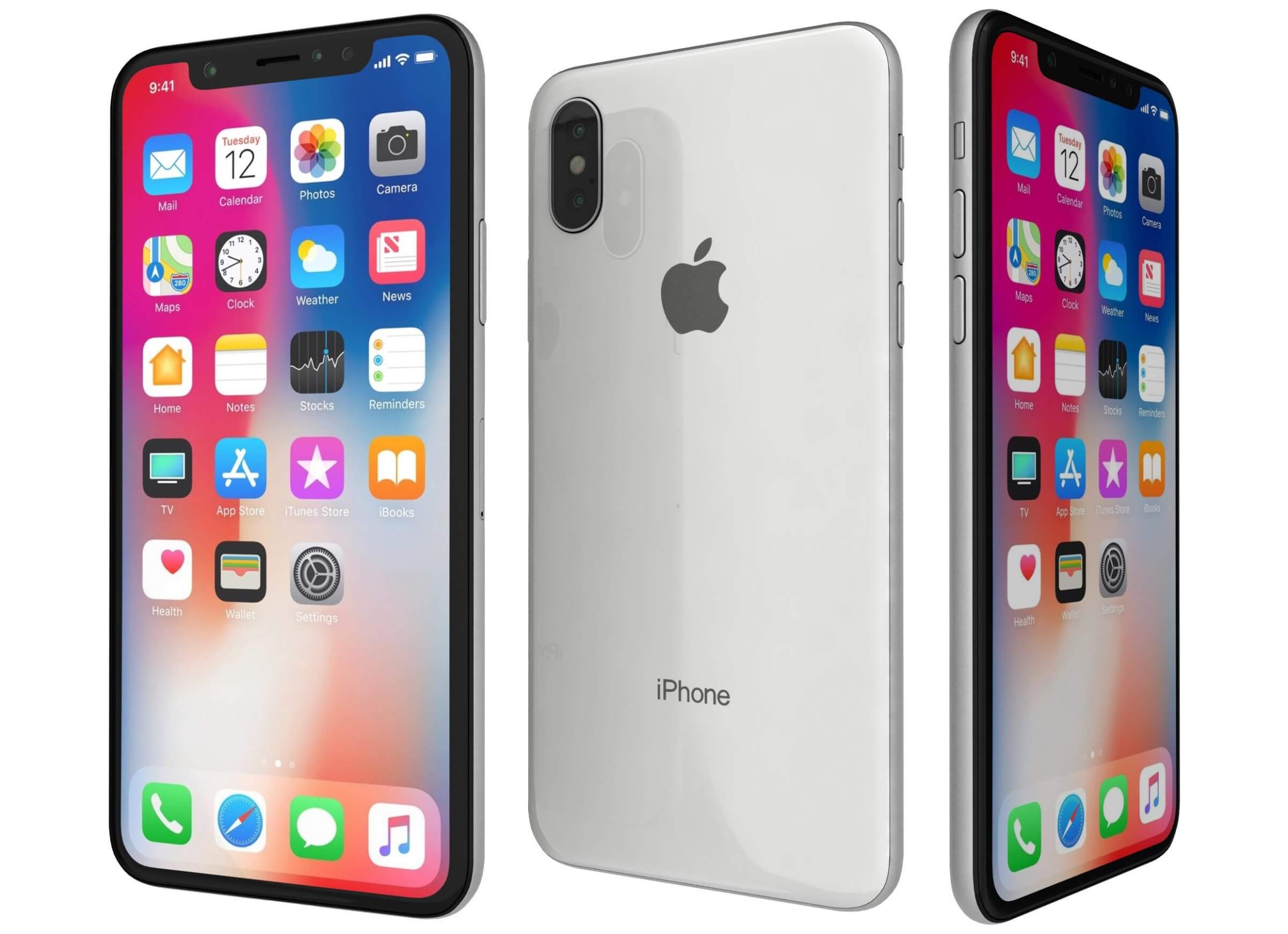 Apple iPhone X All Colors - 3D Model by Rever_Art