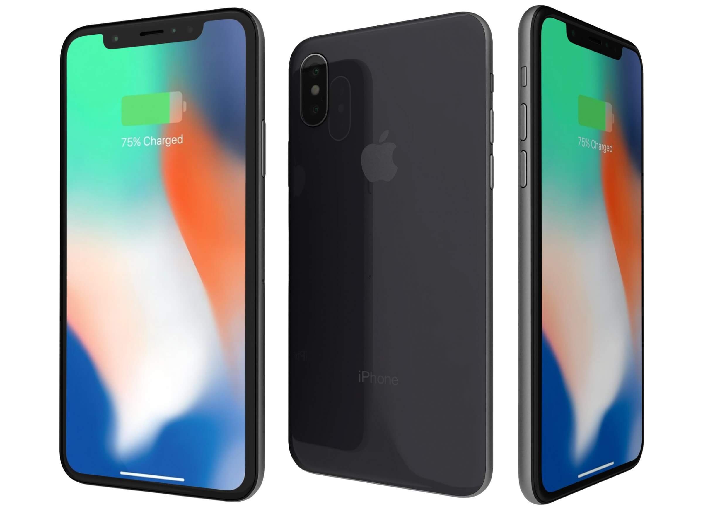 Apple iPhone X All Colors - 3D Model by Rever_Art