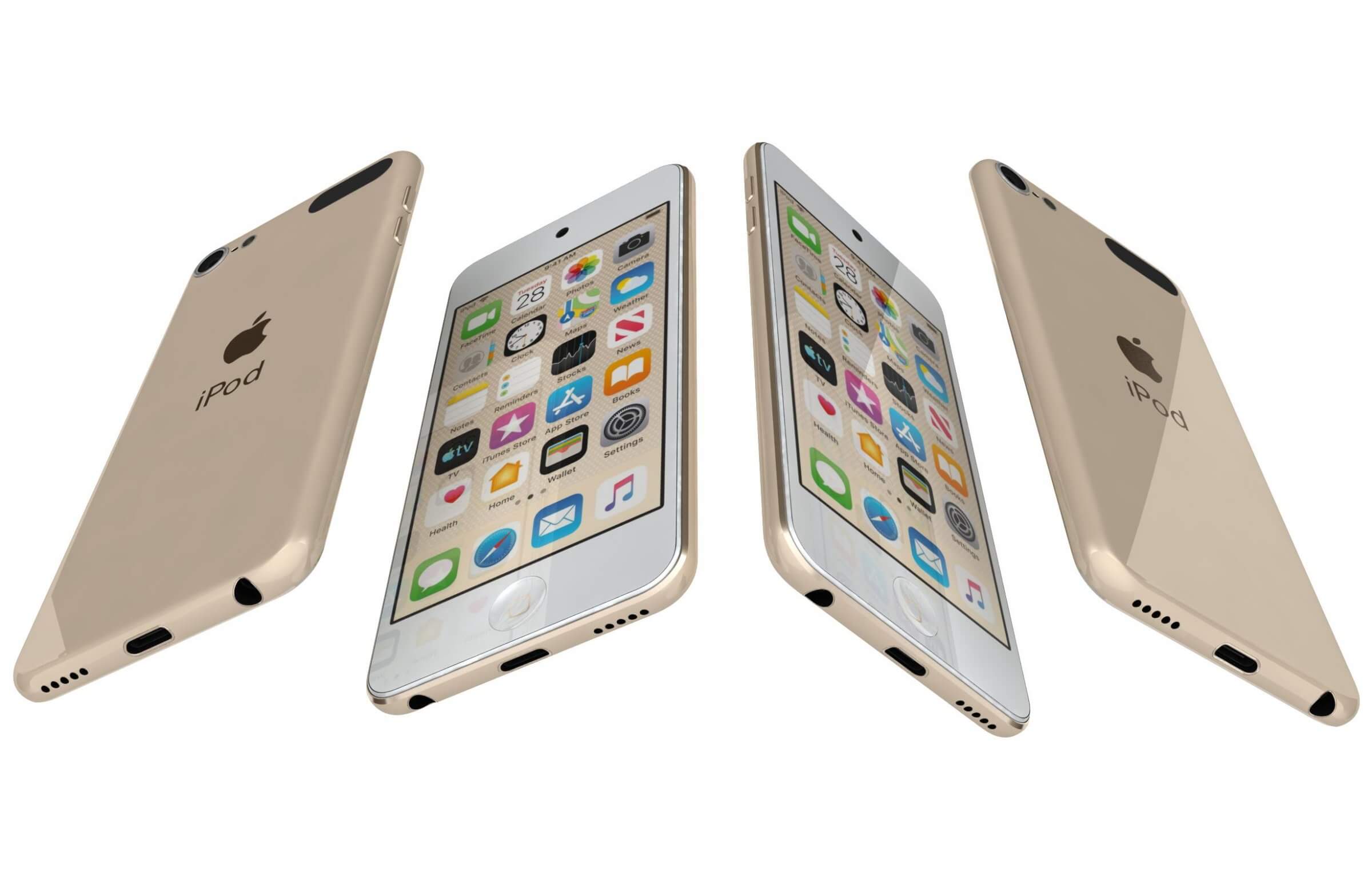 Apple iPod Touch All Colors - 3D Model by Rever_Art