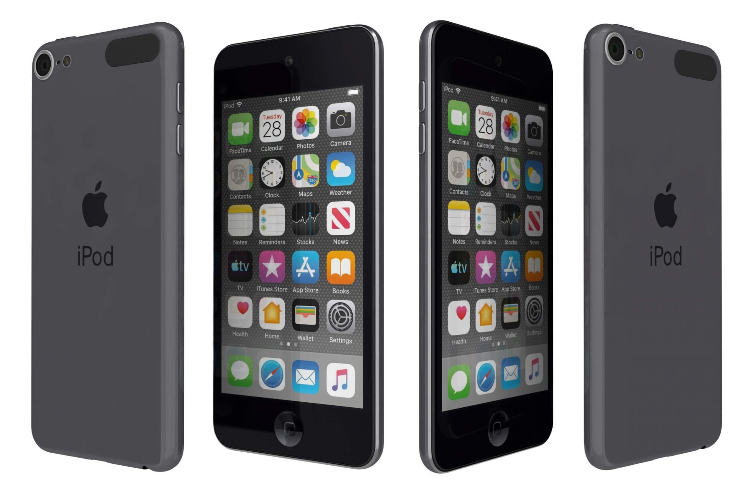 Apple iPod Touch All Colors - 3D Model by Rever_Art