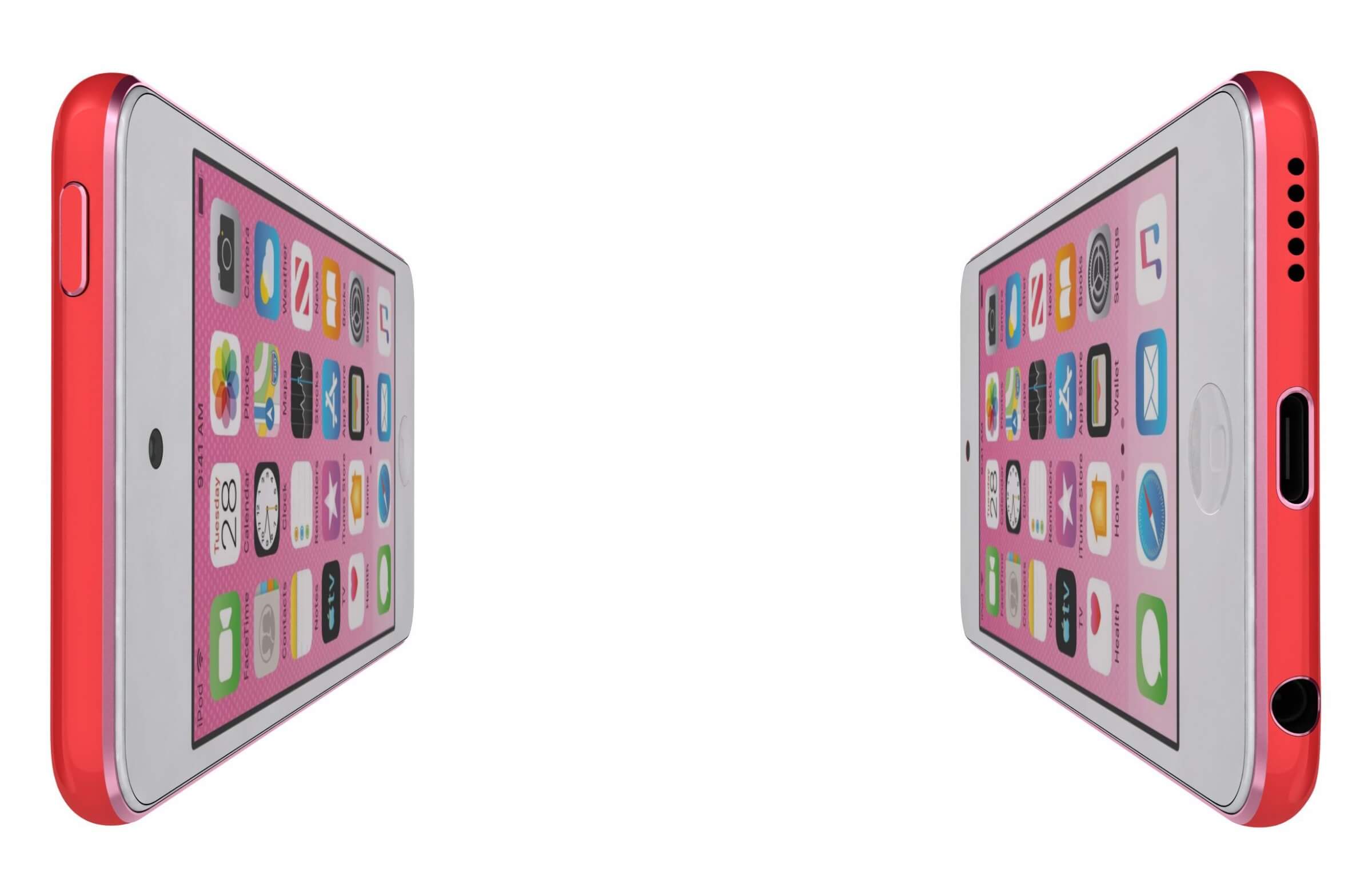 Apple iPod Touch Red - 3D Model by Rever_Art