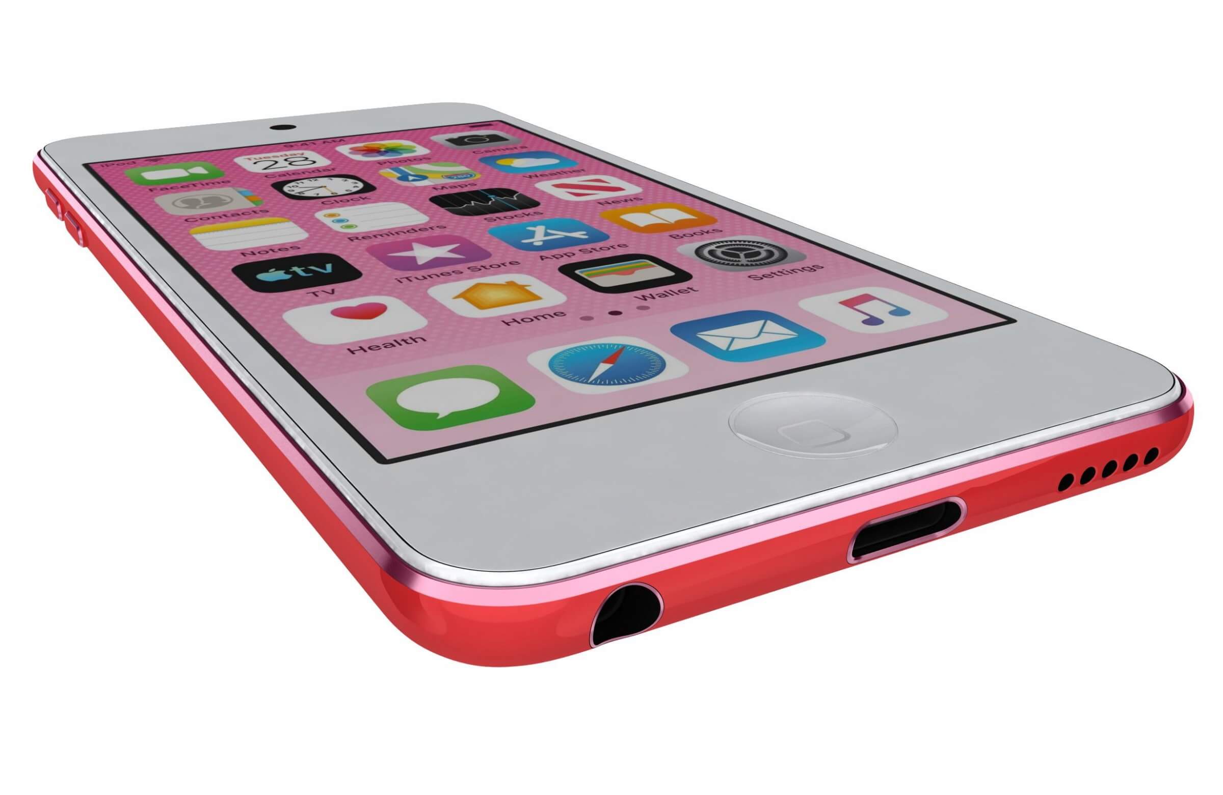 Apple iPod Touch Red - 3D Model by Rever_Art