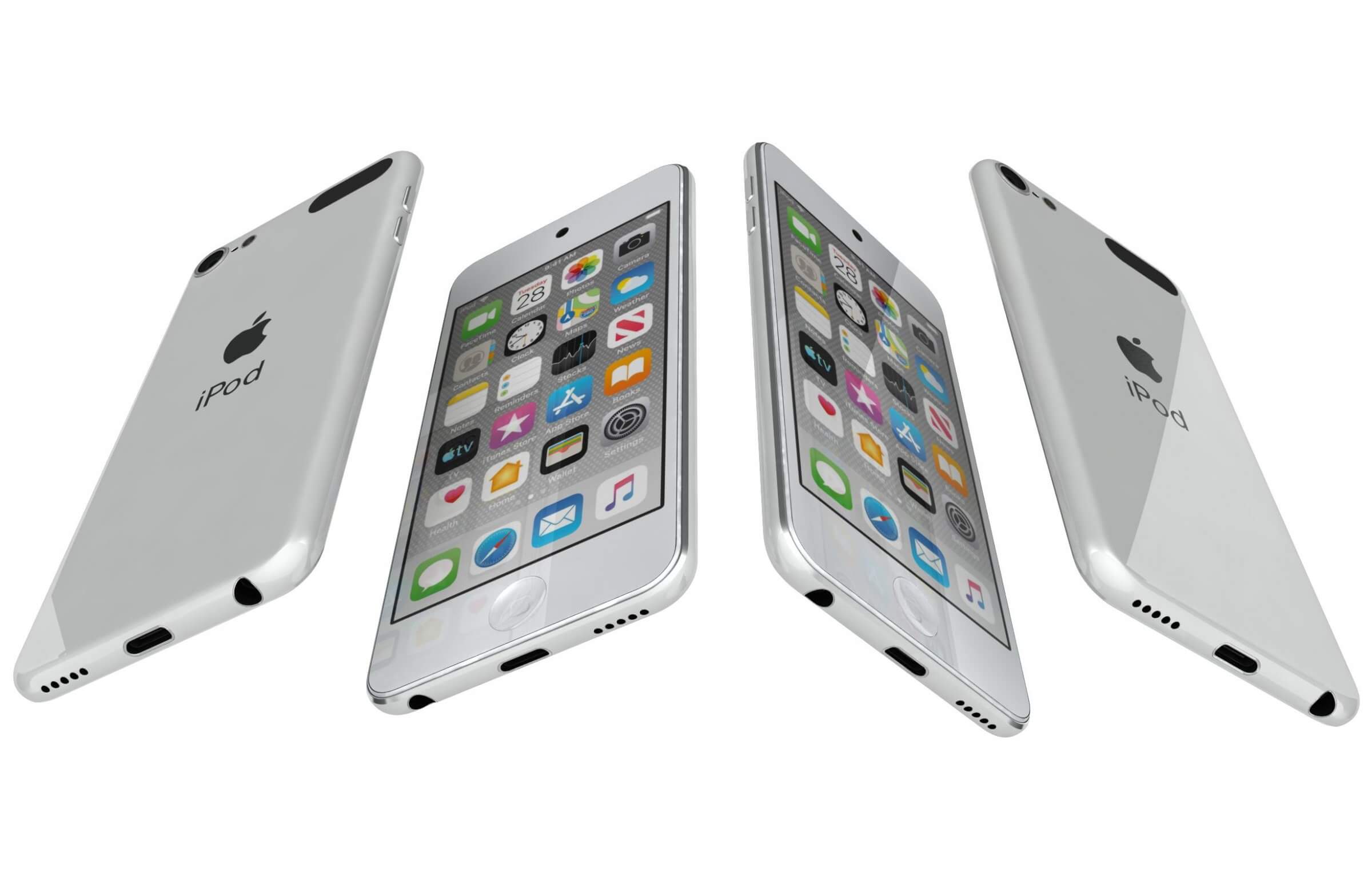 Apple iPod Touch White - 3D Model by Rever_Art