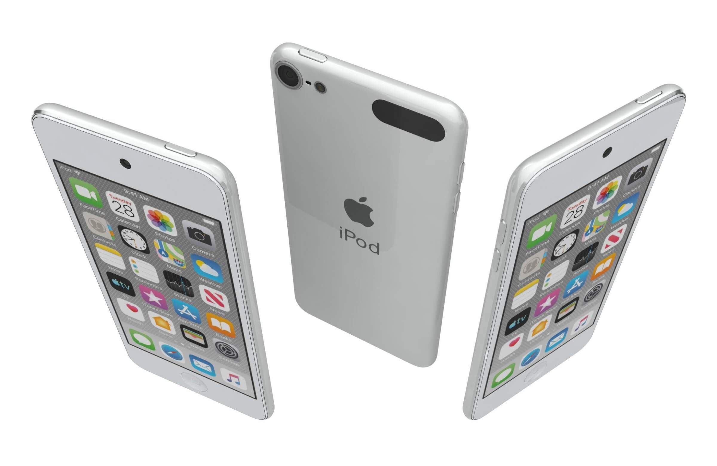 Apple iPod Touch White - 3D Model by Rever_Art