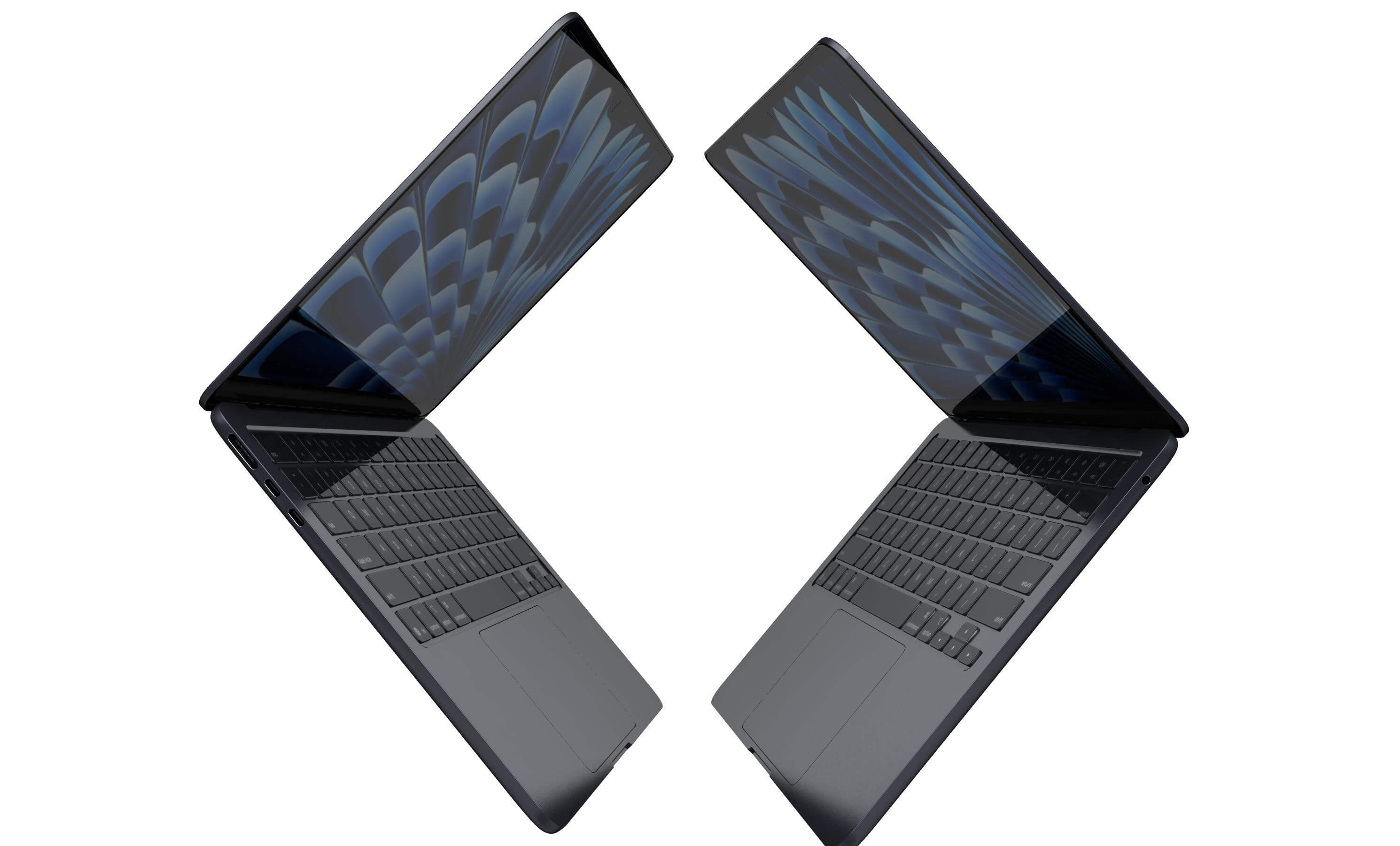 Apple MacBook Air 13 inch With M4 Chip Midnight - 3D Model by Rever_Art