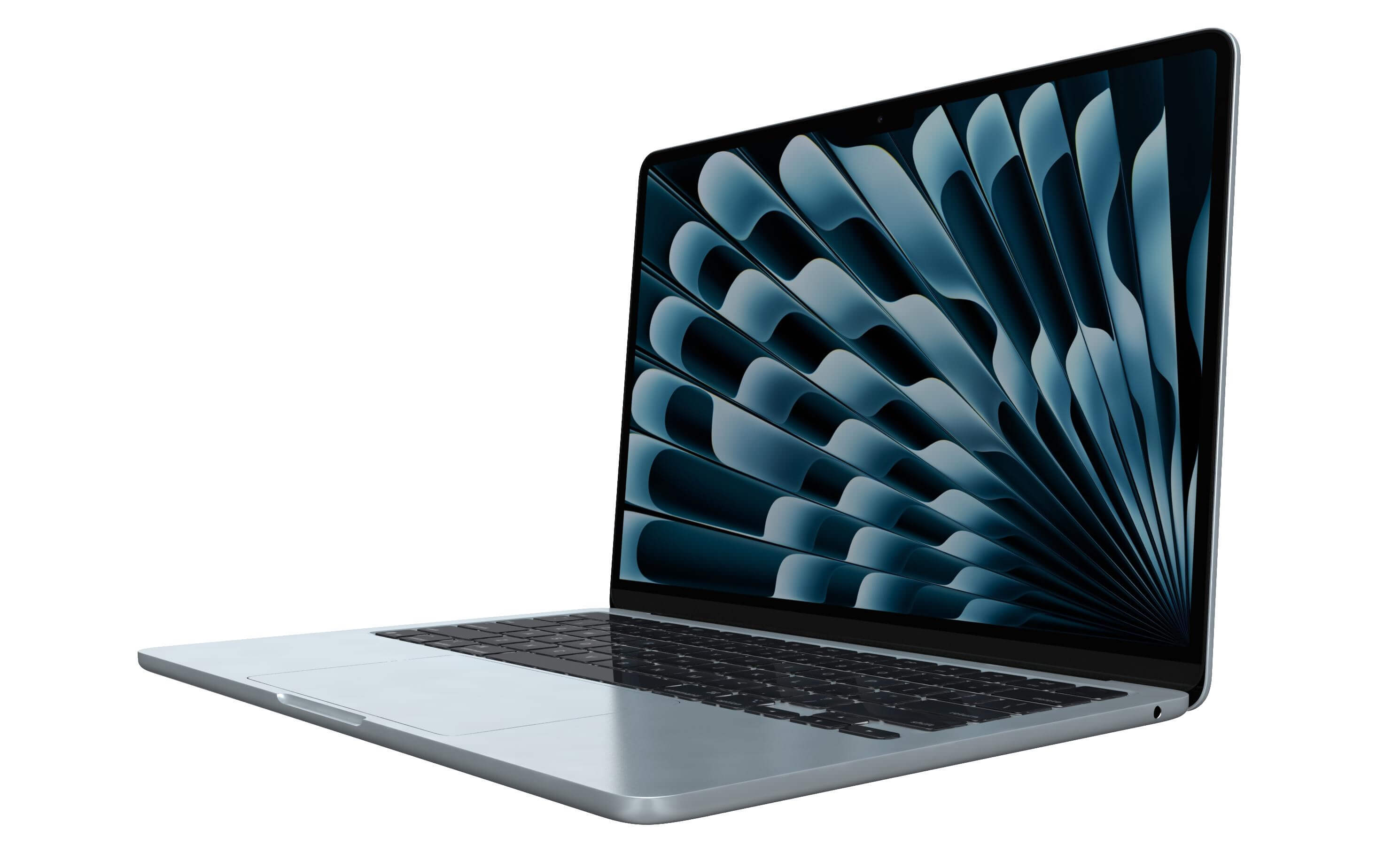 Apple MacBook Air 13 inch With M4 Chip Sky Blue - 3D Model by Rever_Art