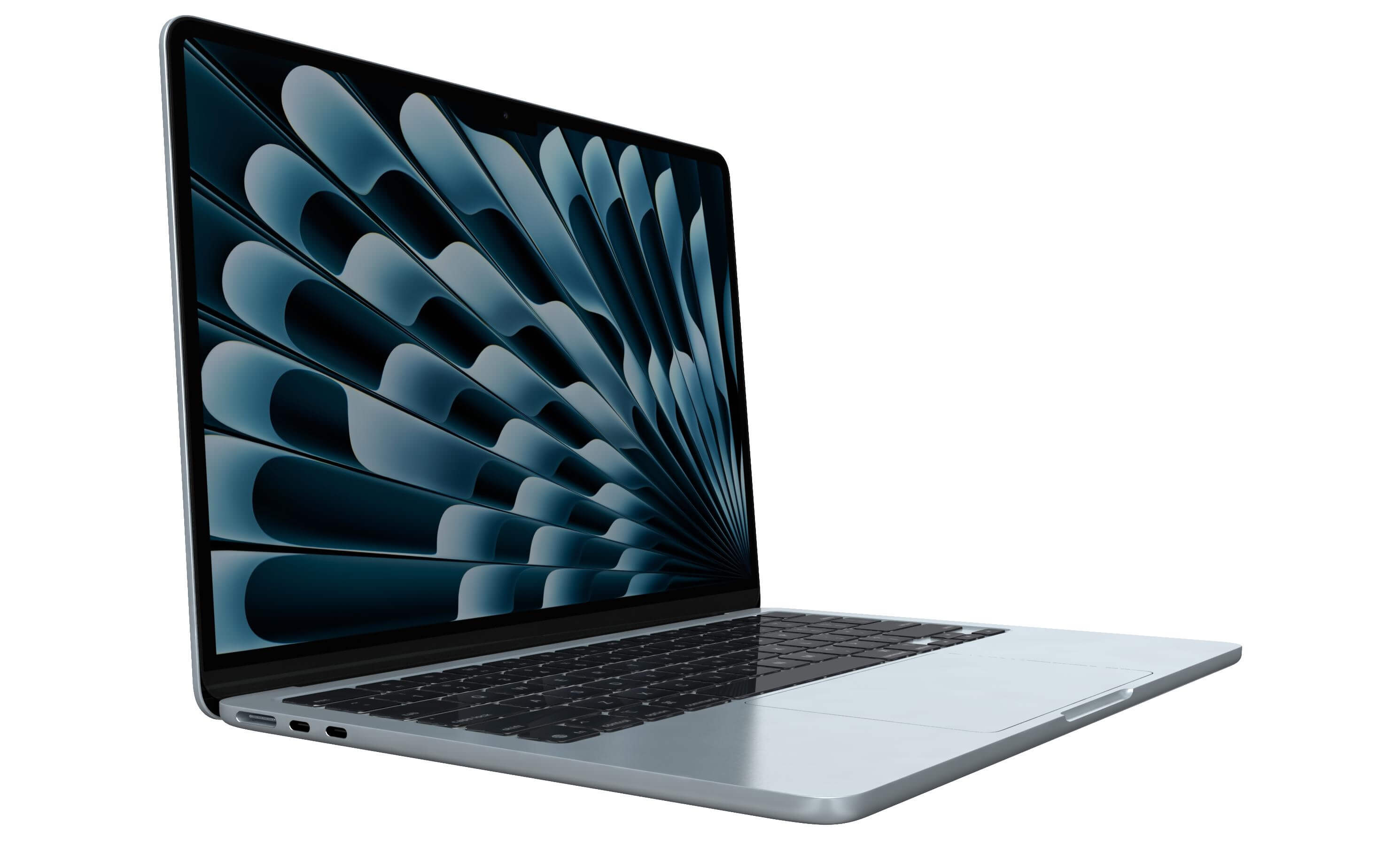 Apple MacBook Air 13 inch With M4 Chip Sky Blue - 3D Model by Rever_Art