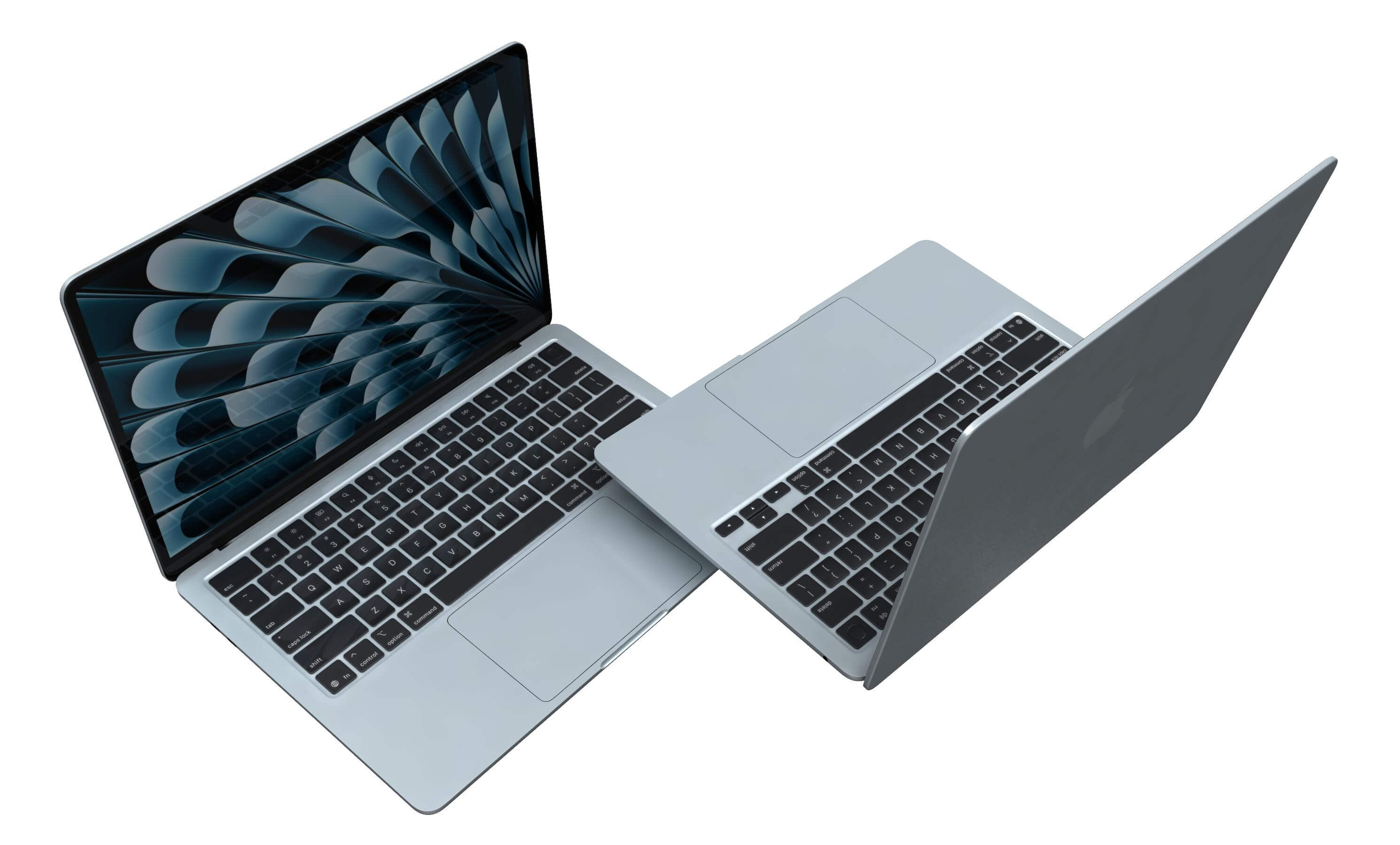Apple MacBook Air 13 inch With M4 Chip Sky Blue - 3D Model by Rever_Art