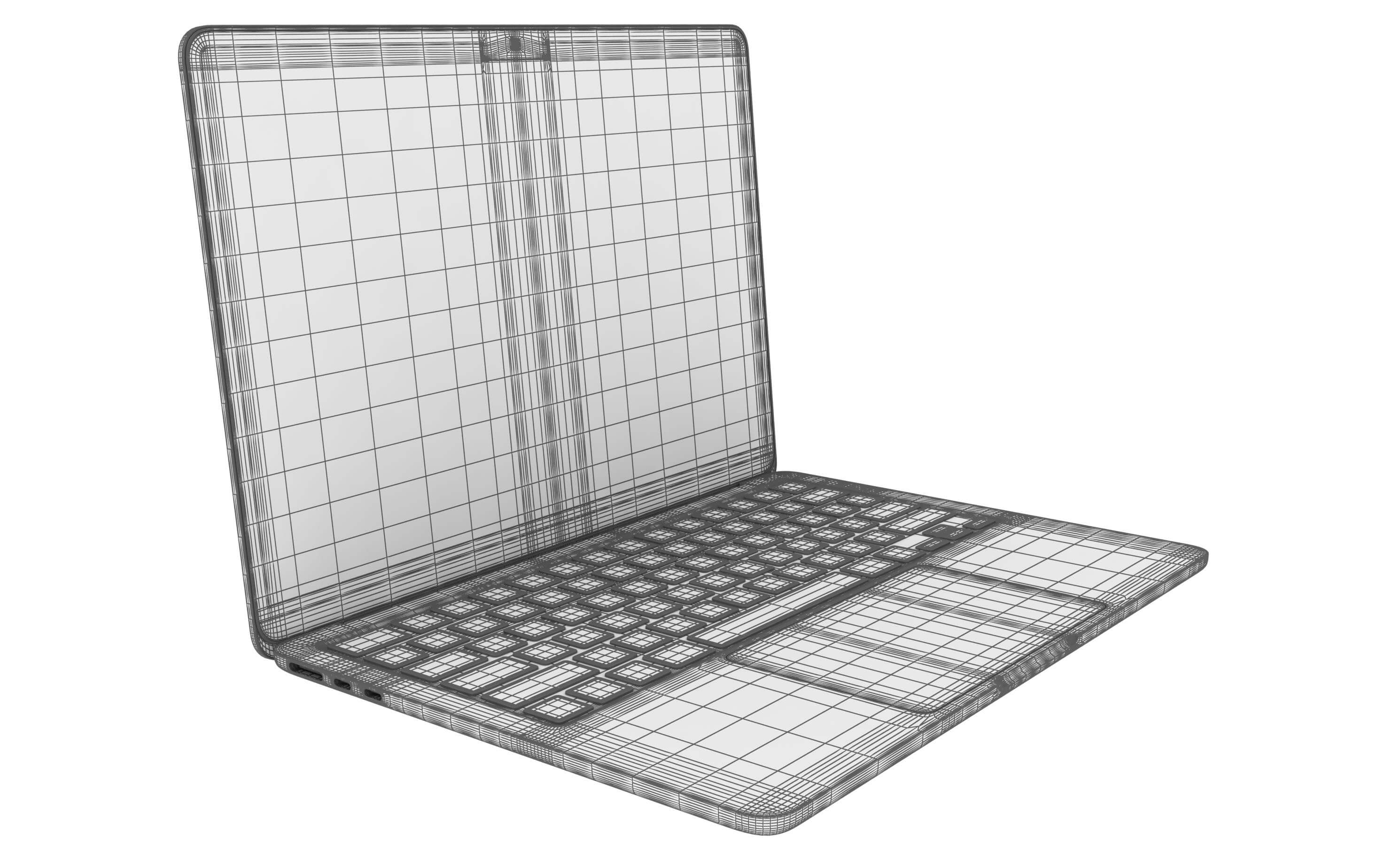 Apple MacBook Air 13 inch With M4 Chip Sky Blue - 3D Model by Rever_Art