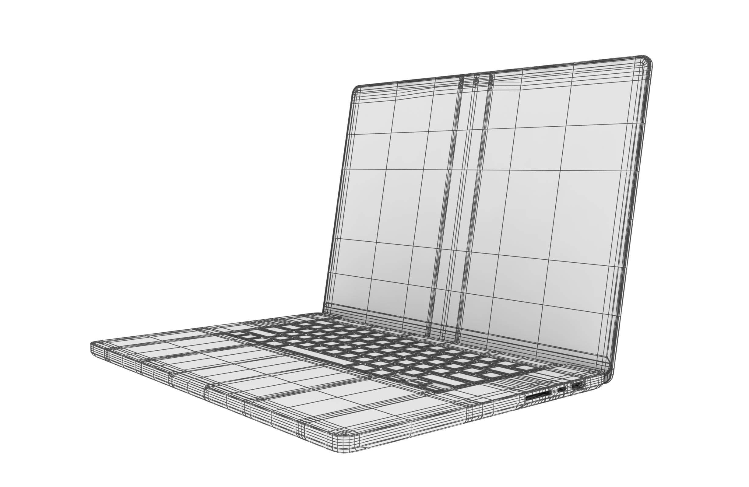 Apple MacBook Pro 16 Inch Silver - 3D Model by Rever_Art