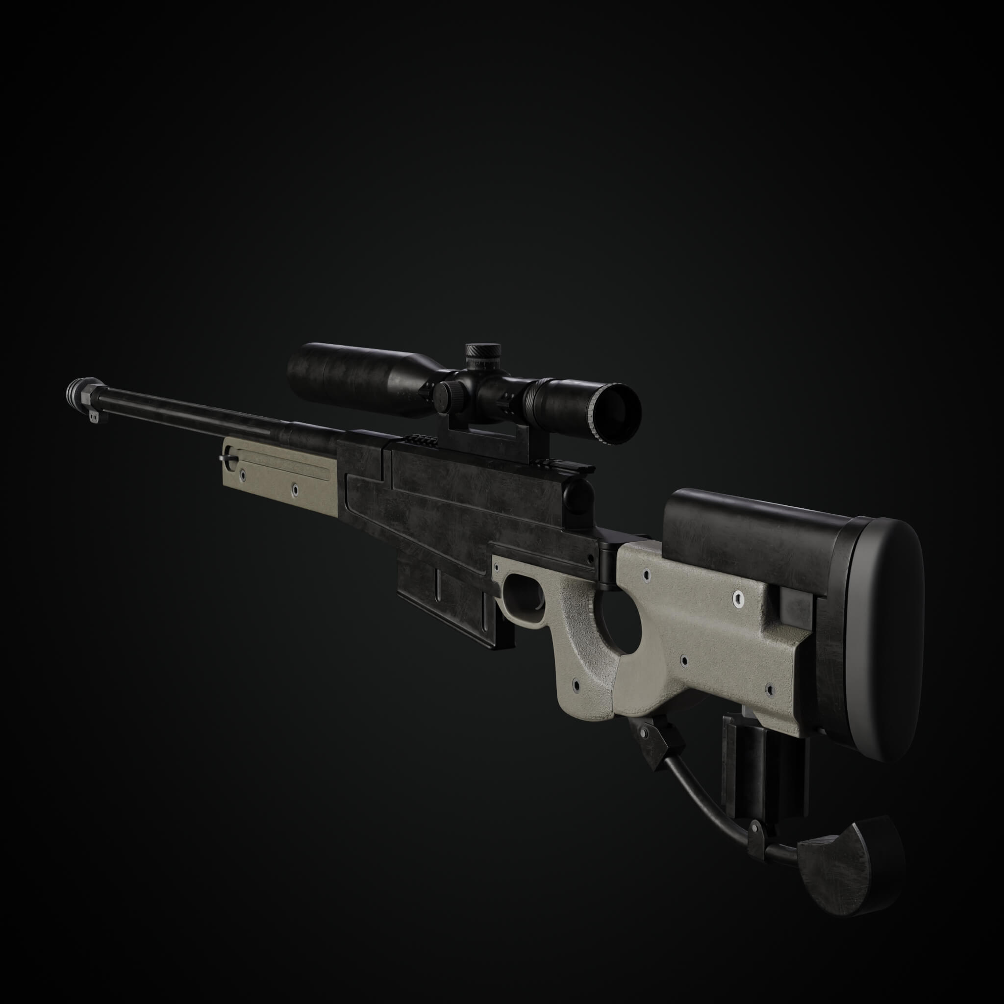 AW50 ( Gray ) - 3D Model by Rever_Art