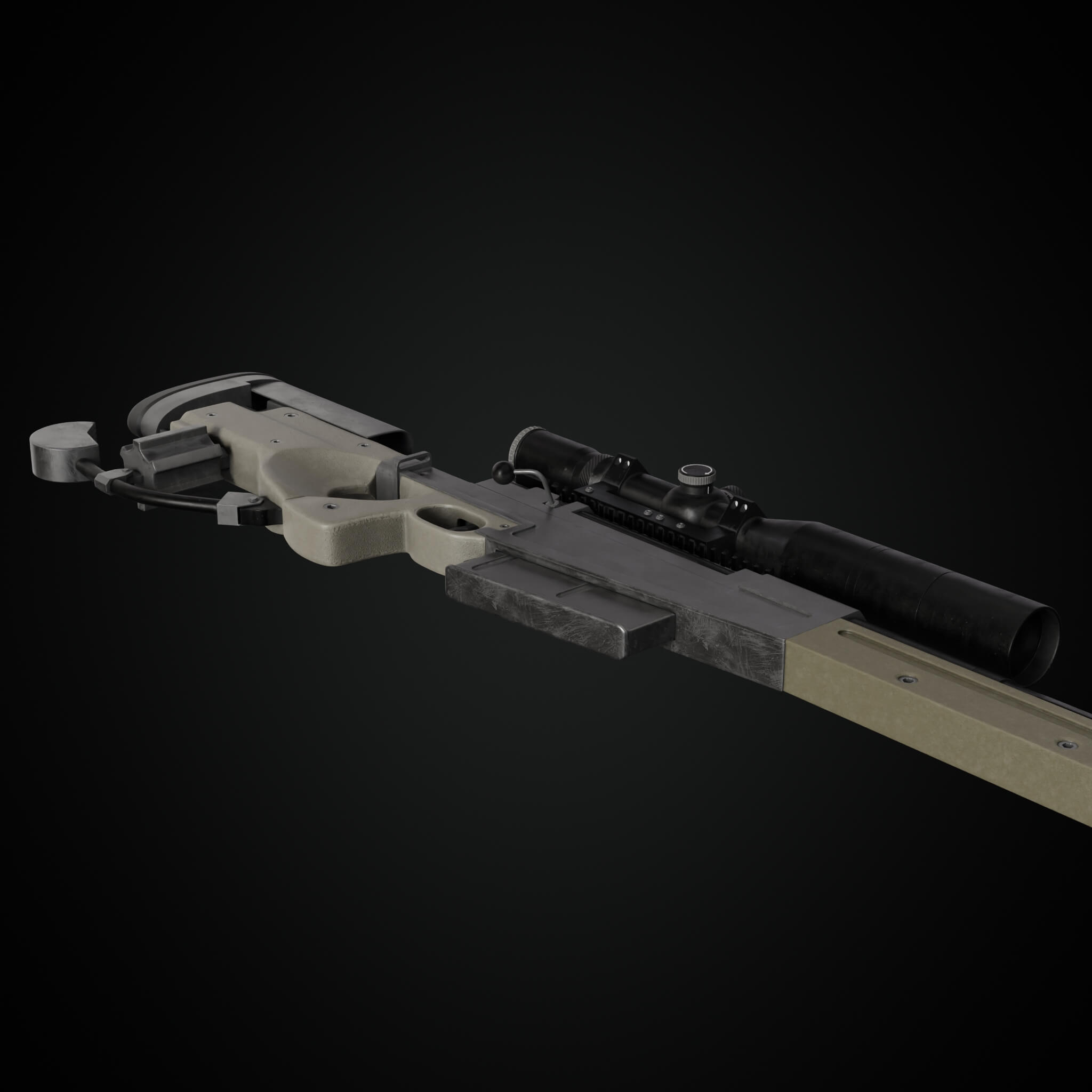 AW50 ( Silver ) - 3D Model by Rever_Art