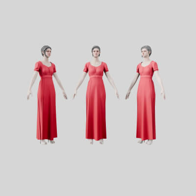 Dress 04 Desire - 3D Model by Rever_Art