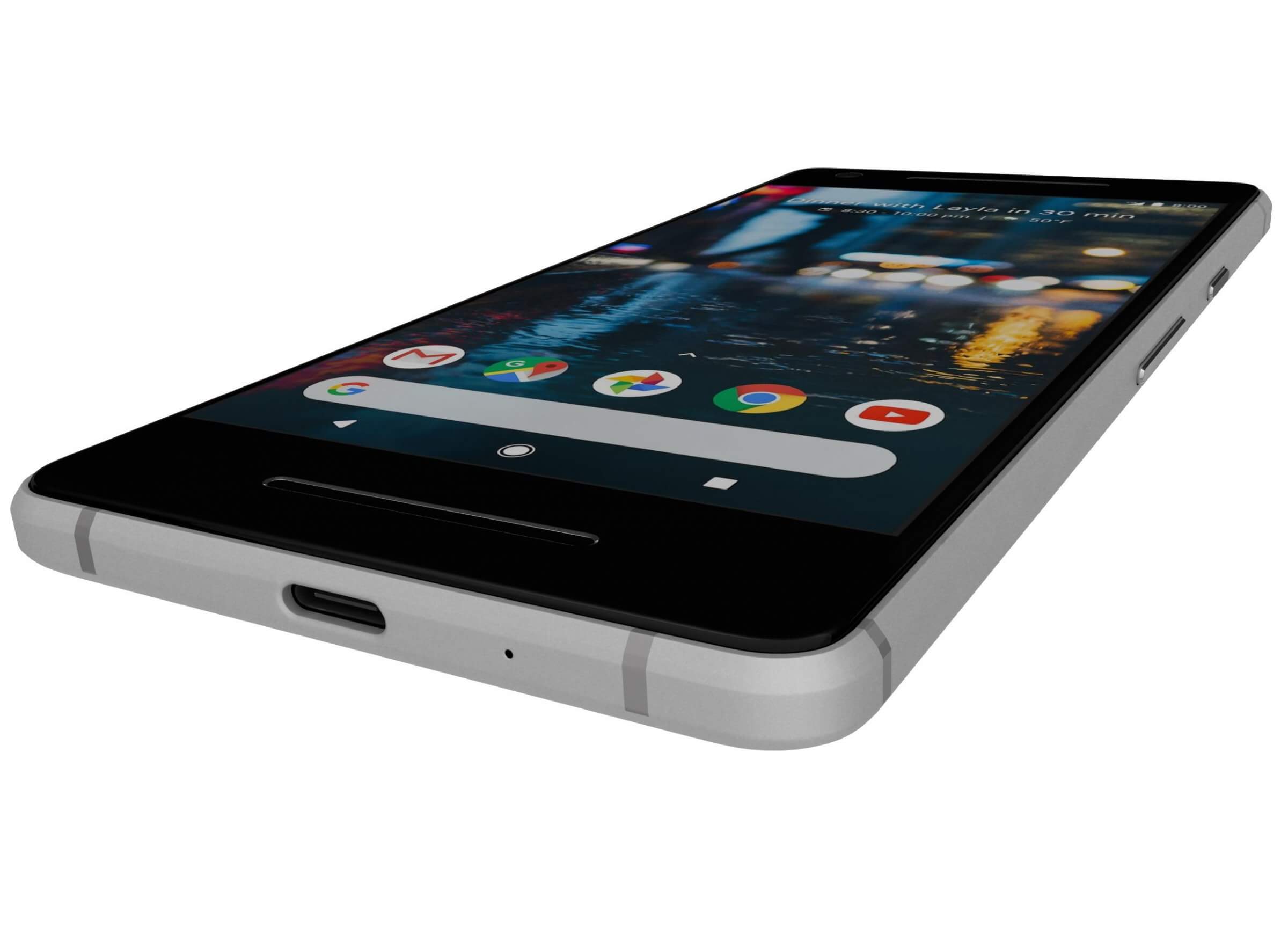 Google Pixel 2 Clearly White - 3D Model by Rever_Art